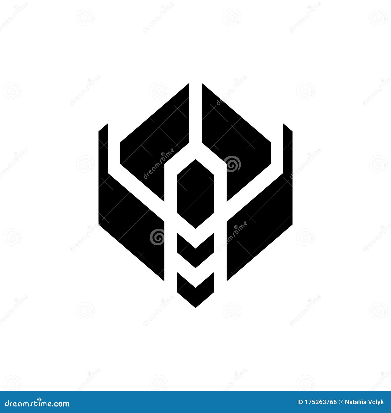 Black abstract logo stock vector. Illustration of abstract - 175263766