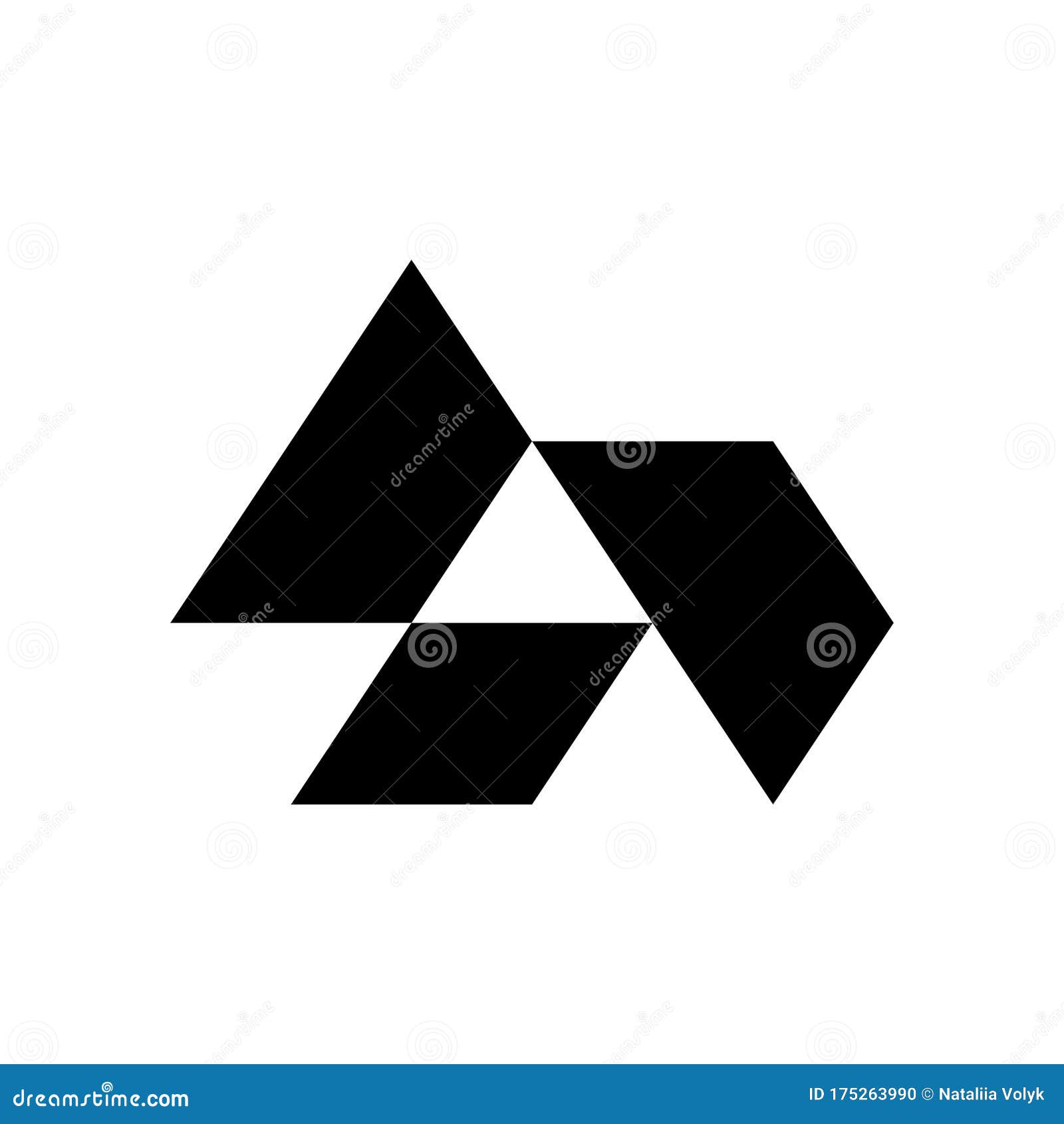 Black abstract logo stock vector. Illustration of design - 175263990