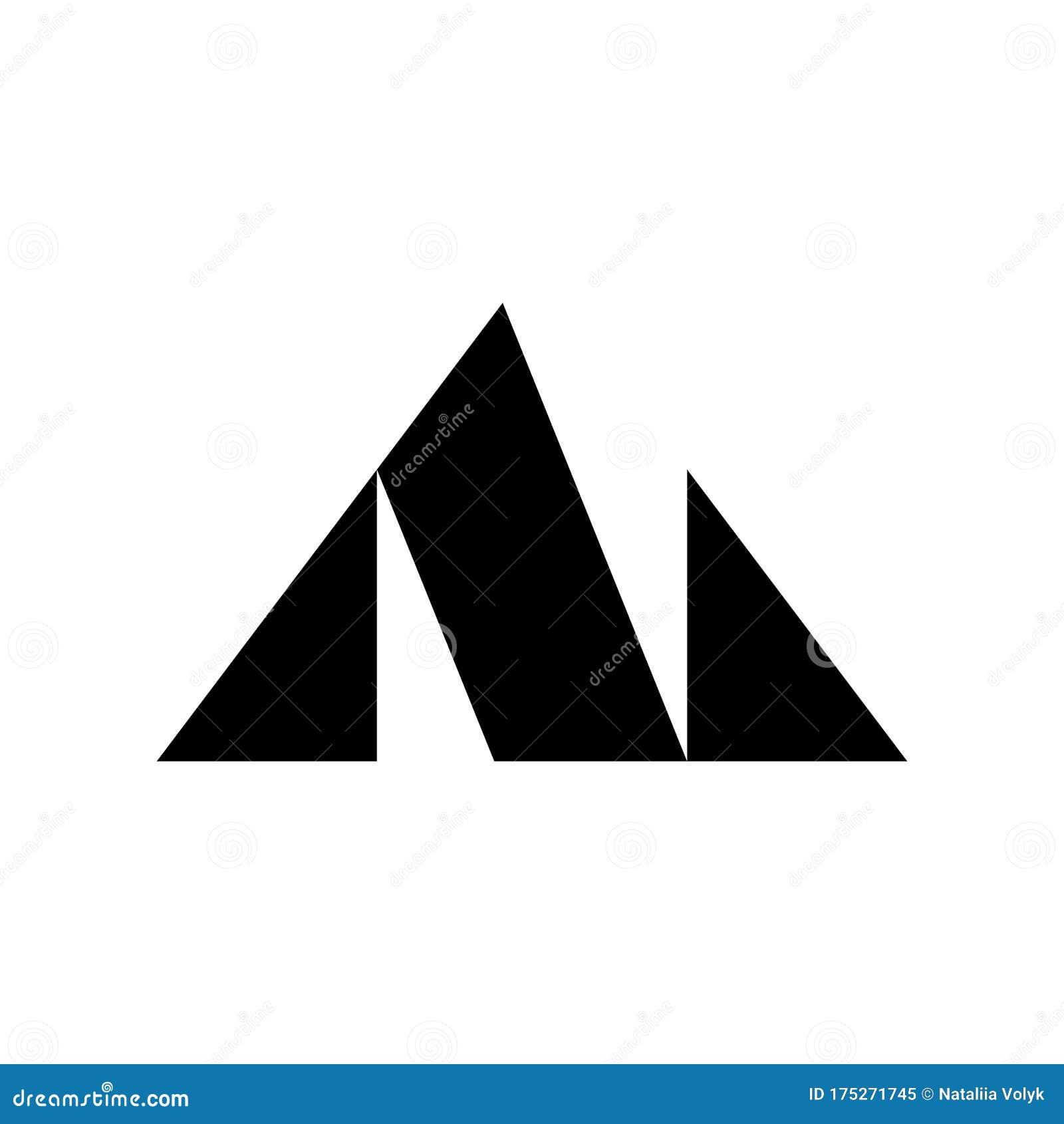 Black abstract logo stock vector. Illustration of idea - 175271745