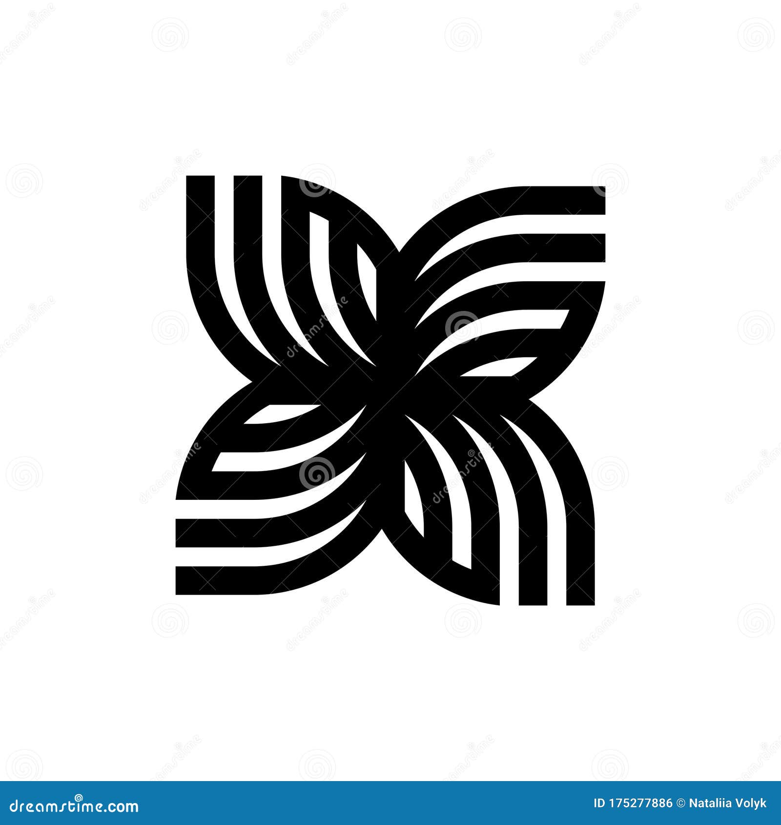 Black abstract logo stock vector. Illustration of shape - 175277886