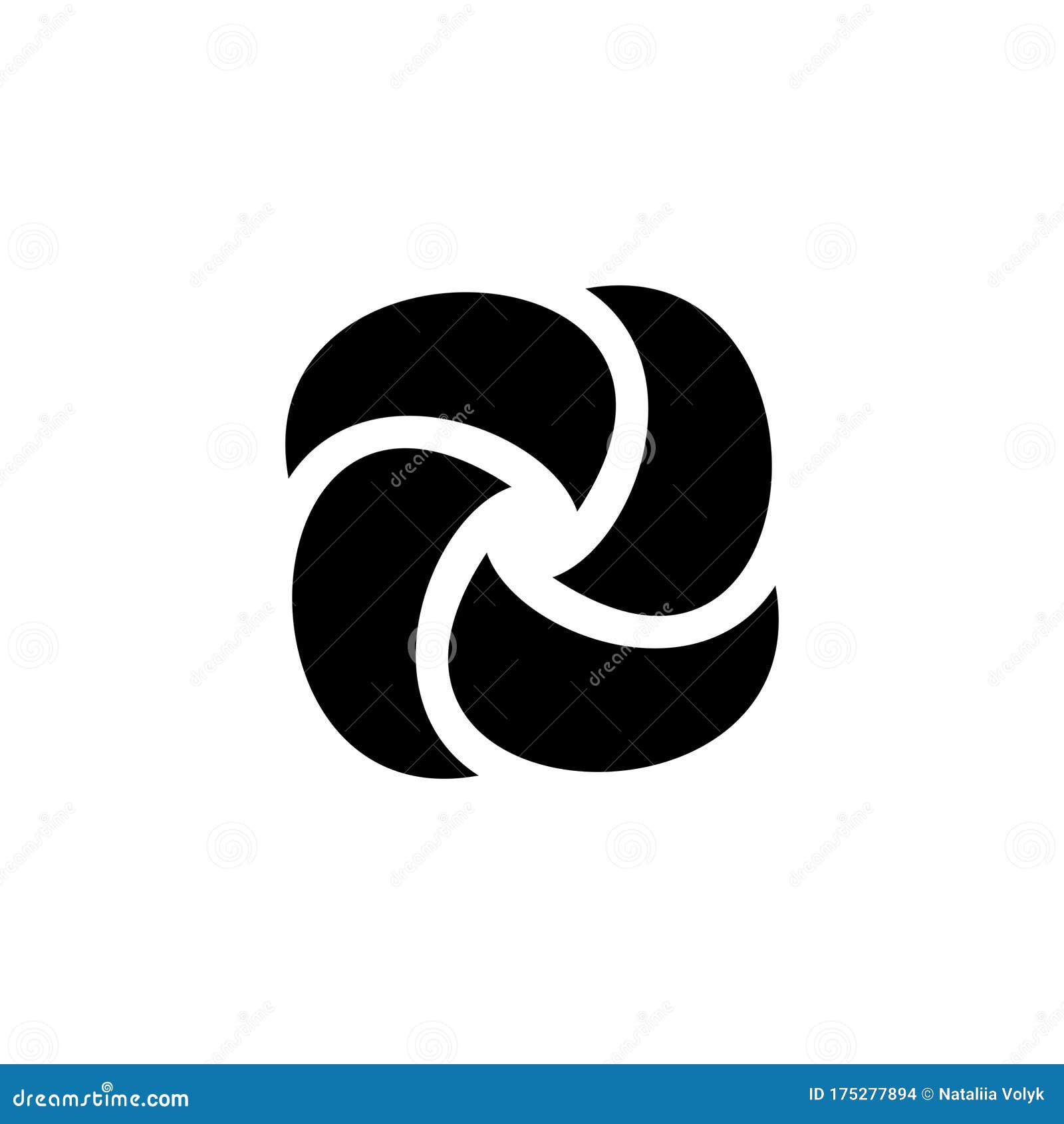 Black abstract logo stock vector. Illustration of business - 175277894