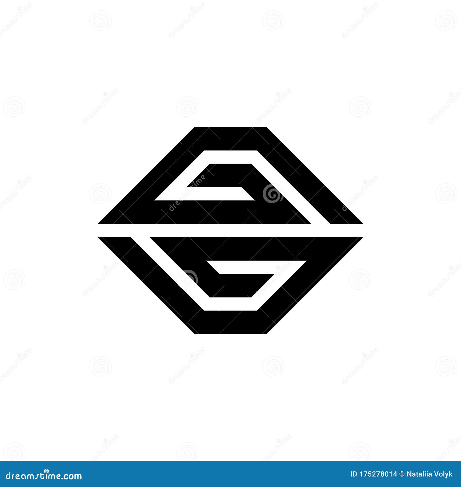 Black abstract logo stock vector. Illustration of template - 175278014