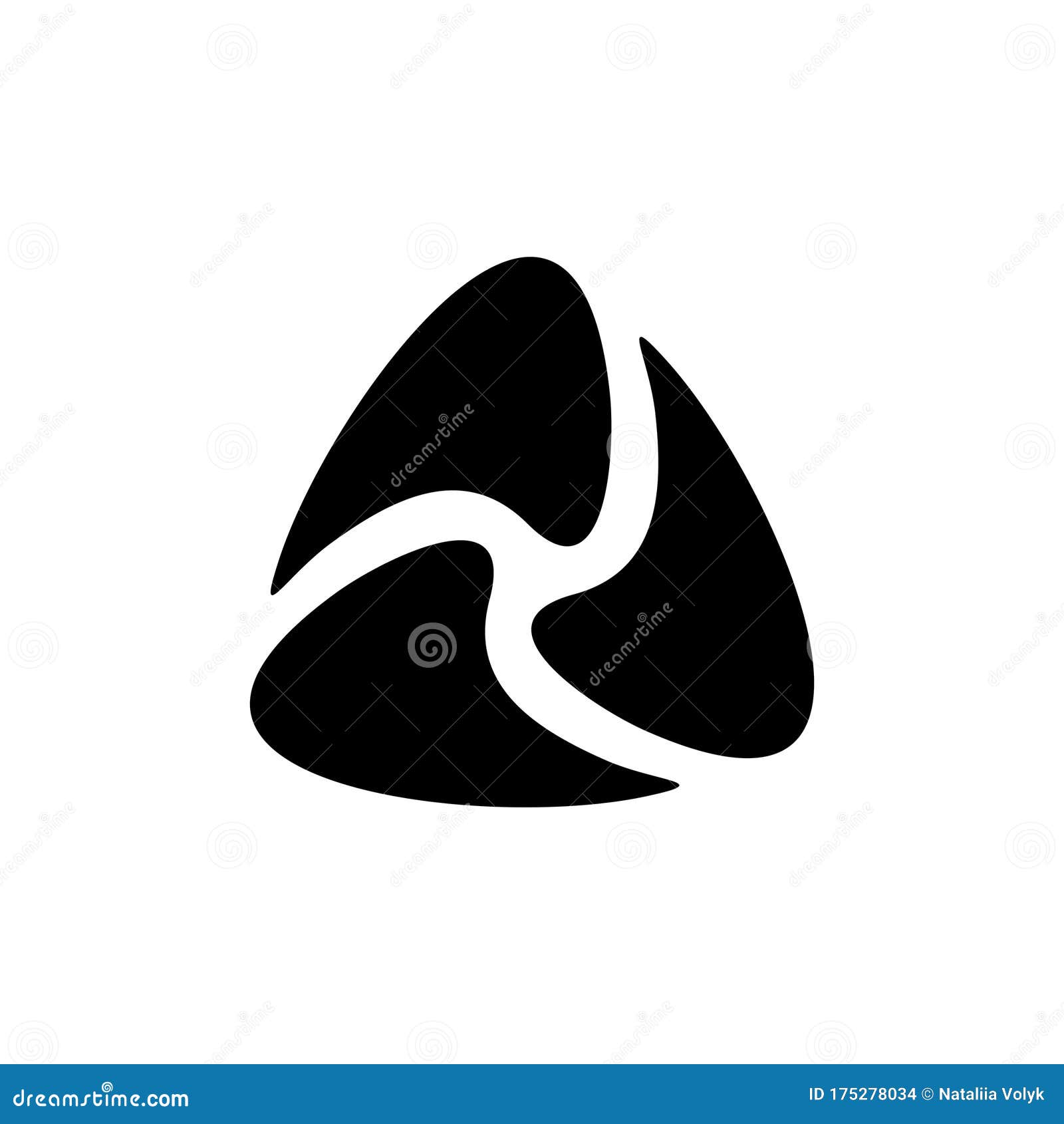 Black abstract logo stock vector. Illustration of blue - 175278034