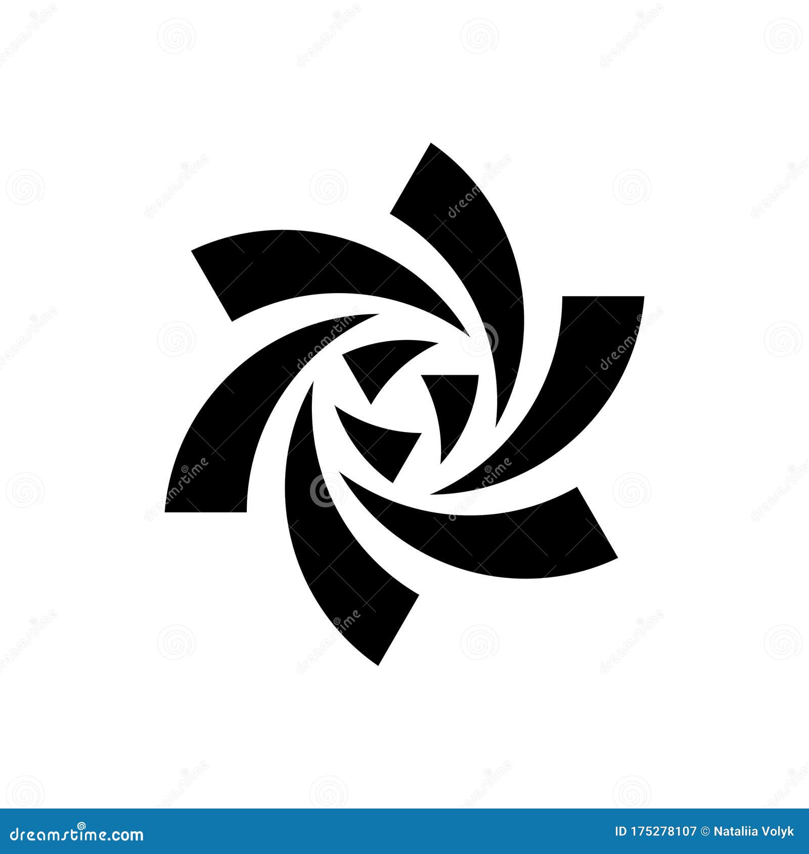 Black abstract logo stock vector. Illustration of travel - 175278107