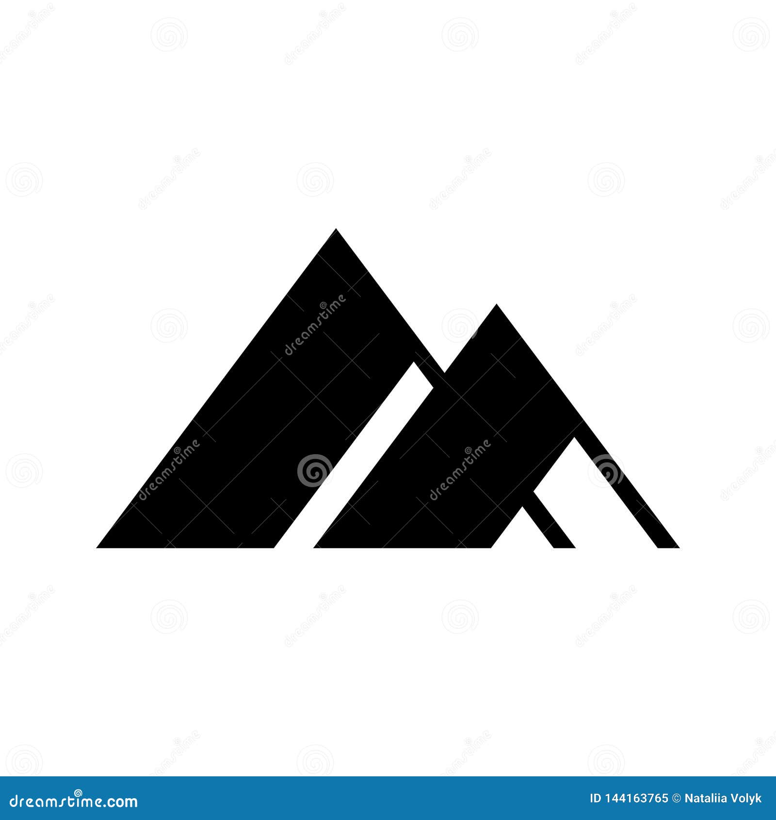 Black Abstract Logo Design Template Stock Vector - Illustration of ...