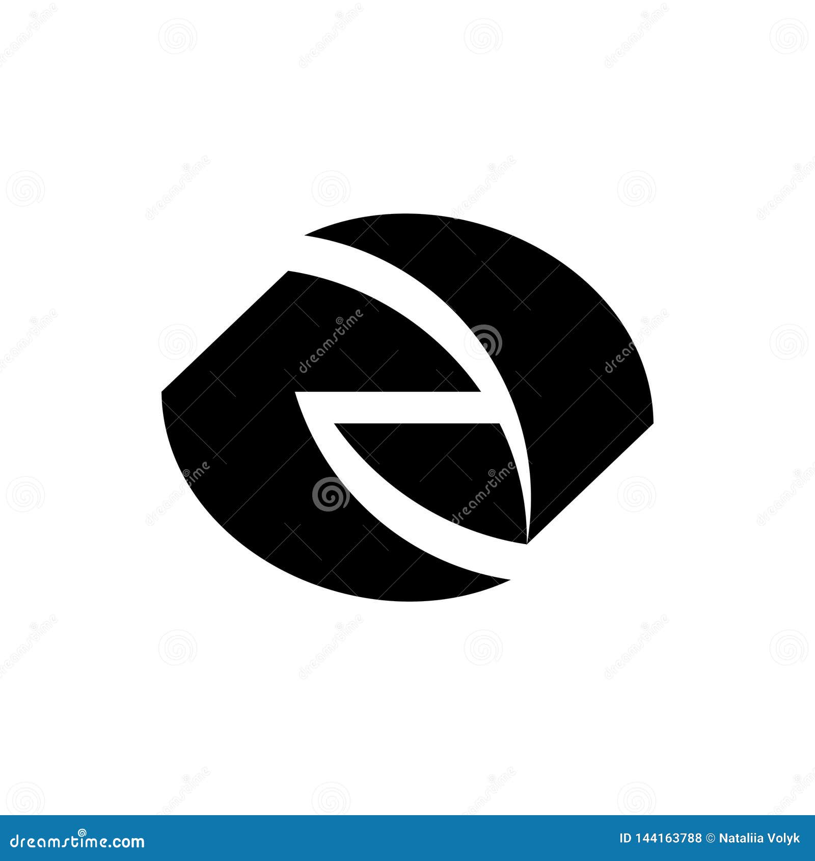 Black Abstract Logo Design Template Stock Vector - Illustration of ...