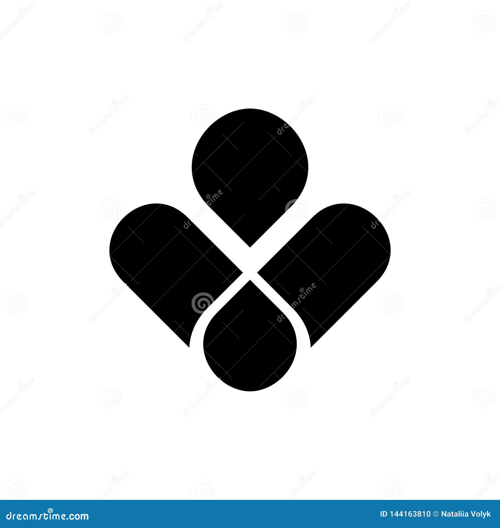 Black Abstract Logo Design Template Stock Vector - Illustration of ...