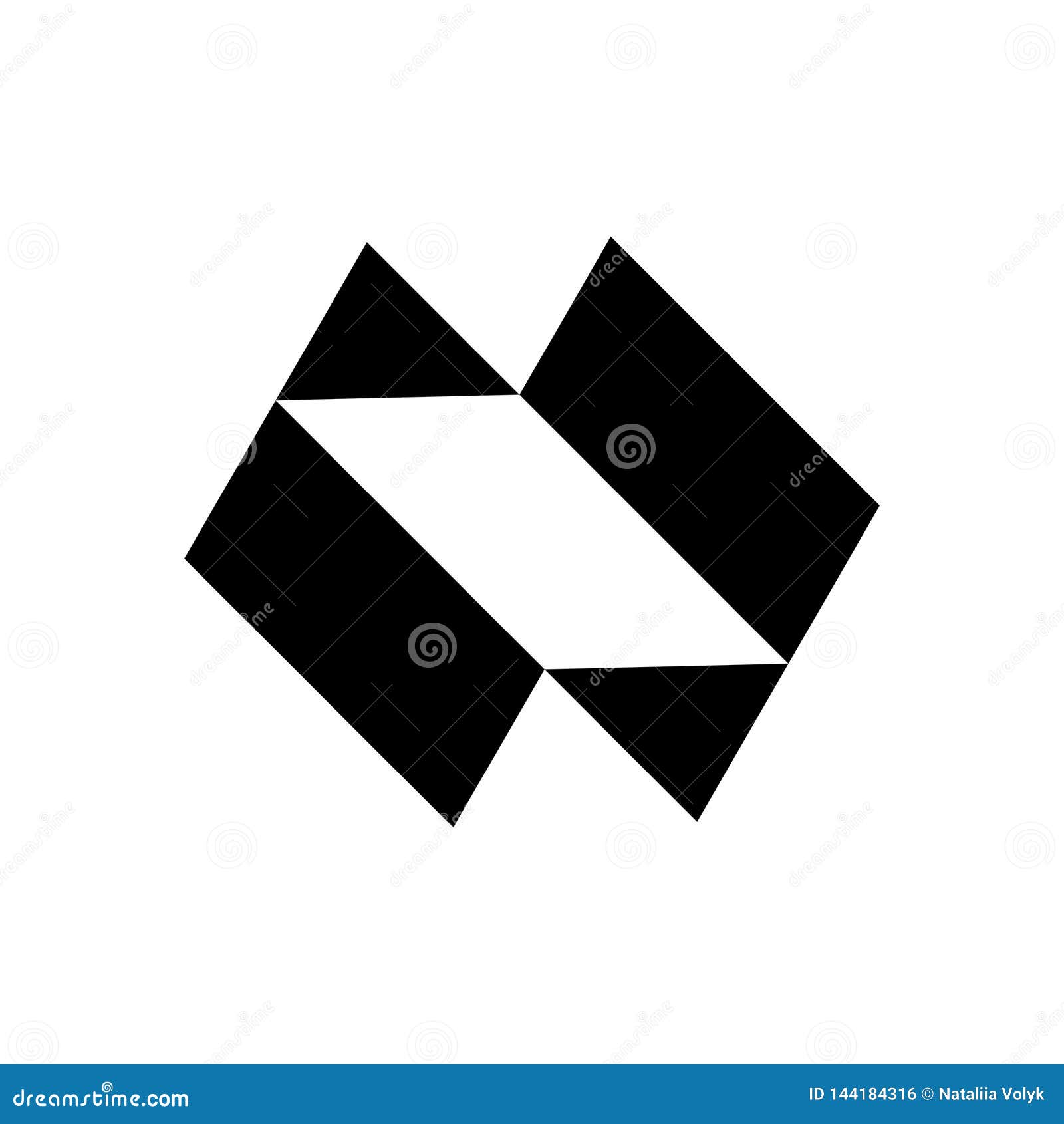 Black Abstract Logo Design Template Stock Vector - Illustration of ...