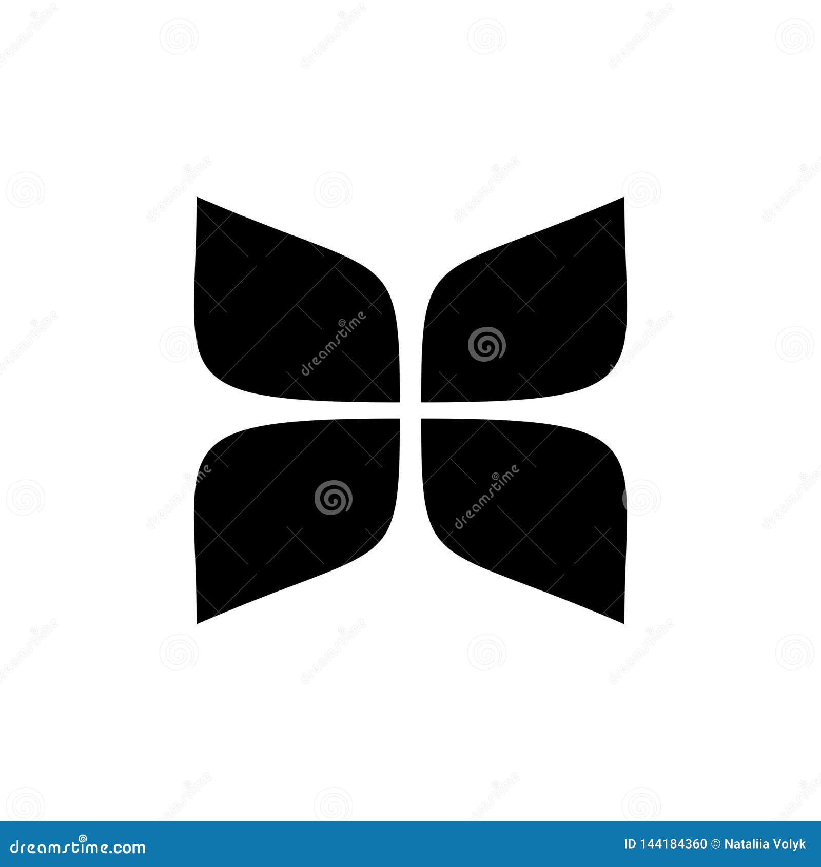 Black Abstract Logo Design Template Stock Vector - Illustration of ...