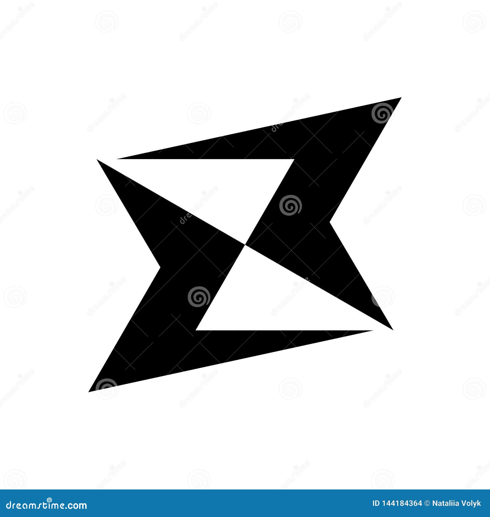 Black Abstract Logo Design Template Stock Vector - Illustration of ...