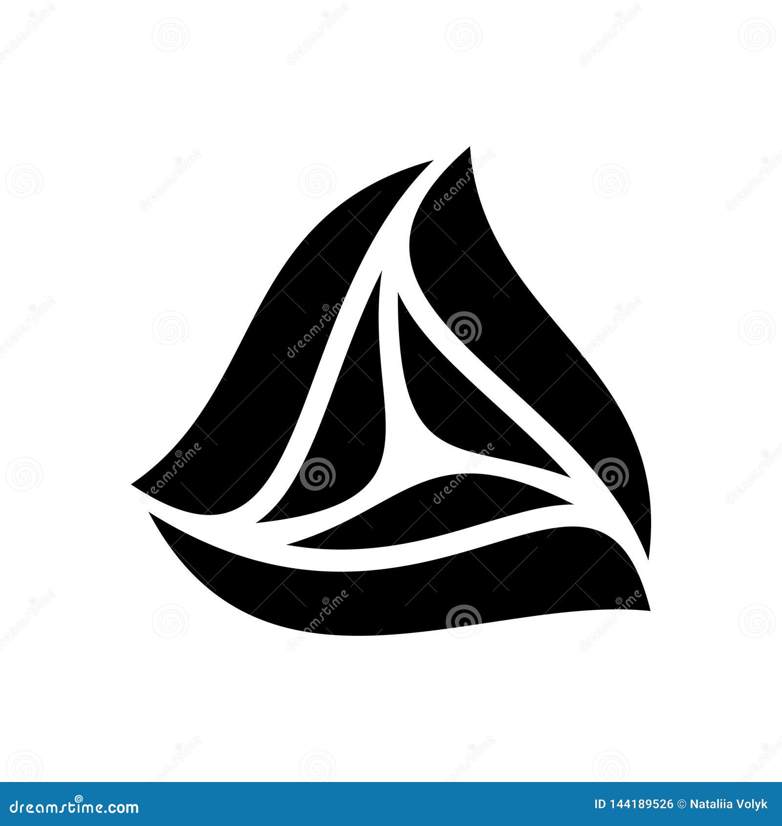 Black Abstract Logo Design Template Stock Vector - Illustration of ...