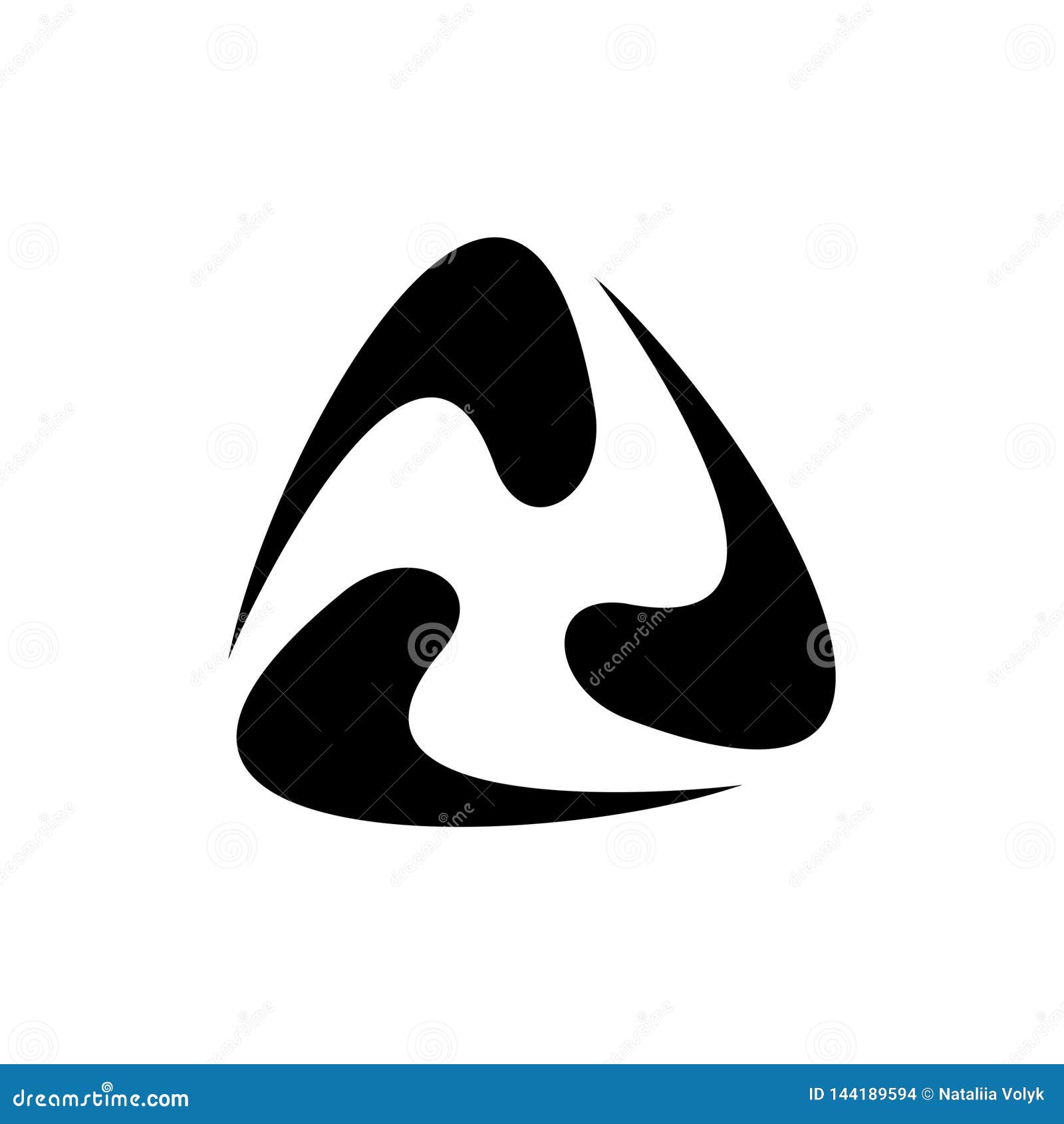 Black Abstract Logo Design Template Stock Vector - Illustration of ...