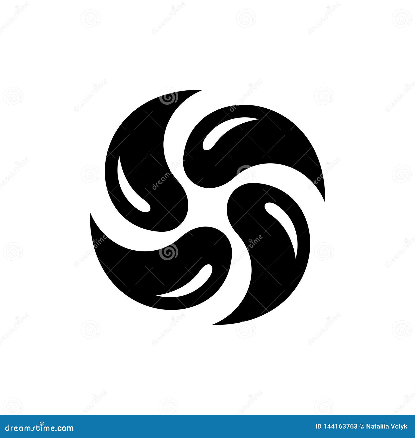 Black Abstract Logo Design Template Stock Vector - Illustration of ...