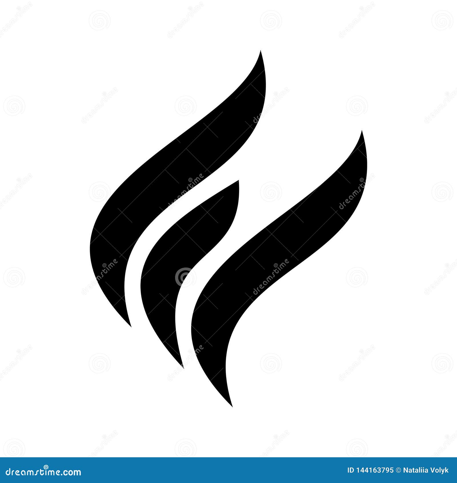 Black Abstract Logo Design Template Stock Vector - Illustration of ...