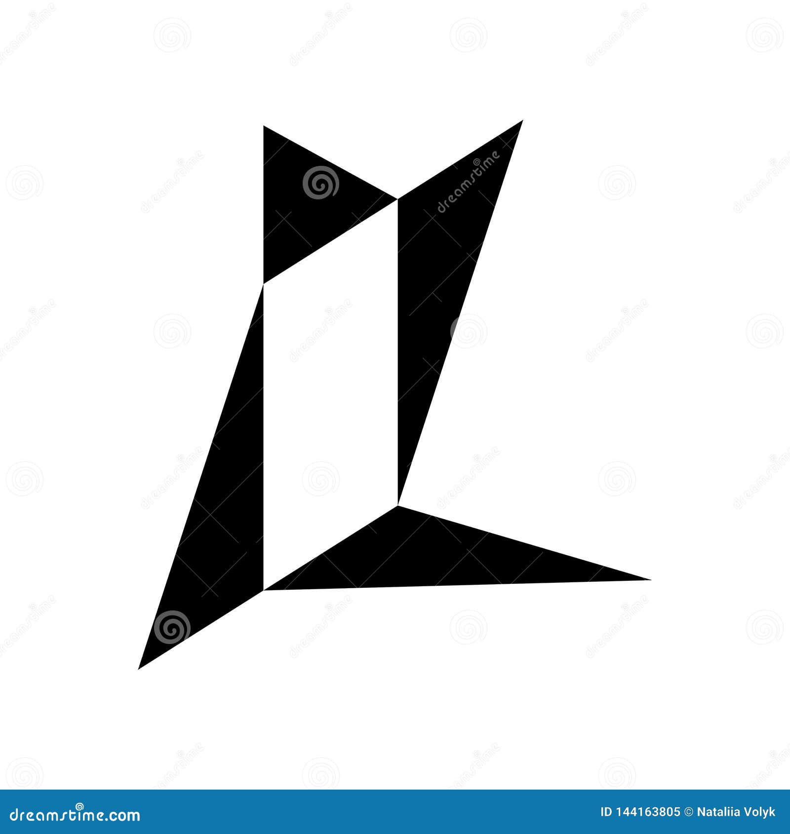 Black Abstract Logo Design Template Stock Vector - Illustration of logo ...