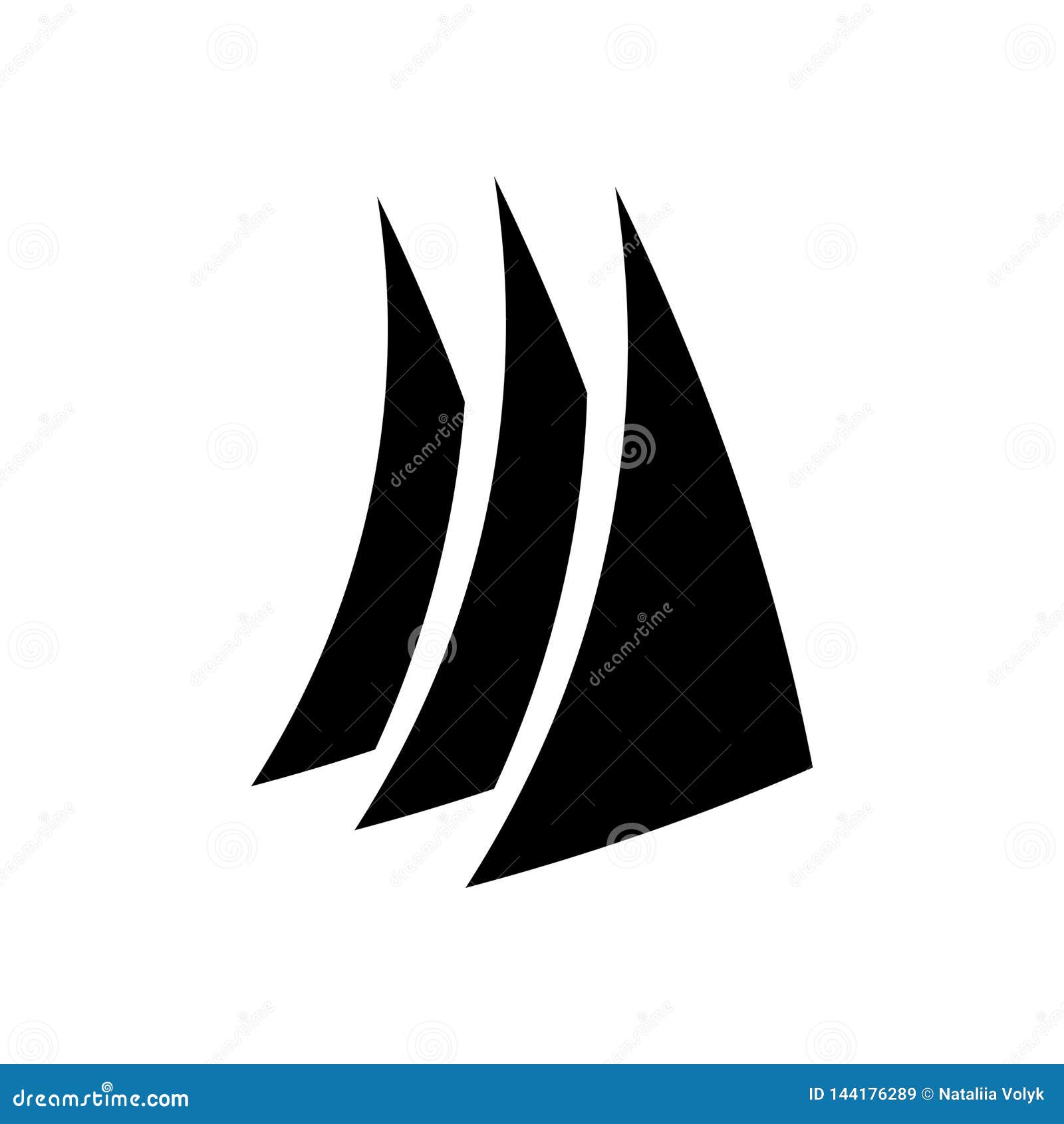 Black Abstract Logo Design Template Stock Vector - Illustration of ...
