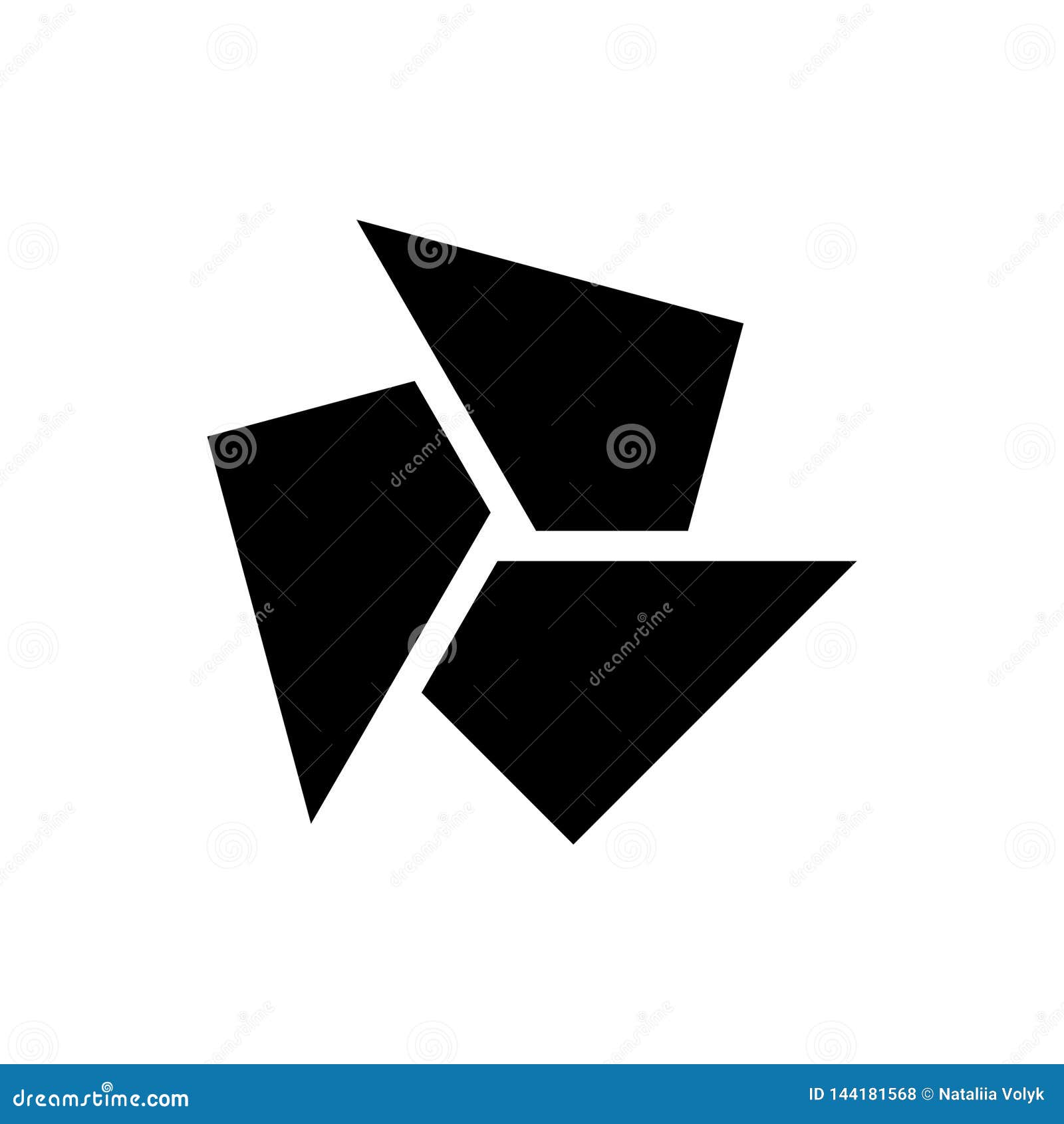 Black Abstract Logo Design Template Stock Vector - Illustration of logo ...