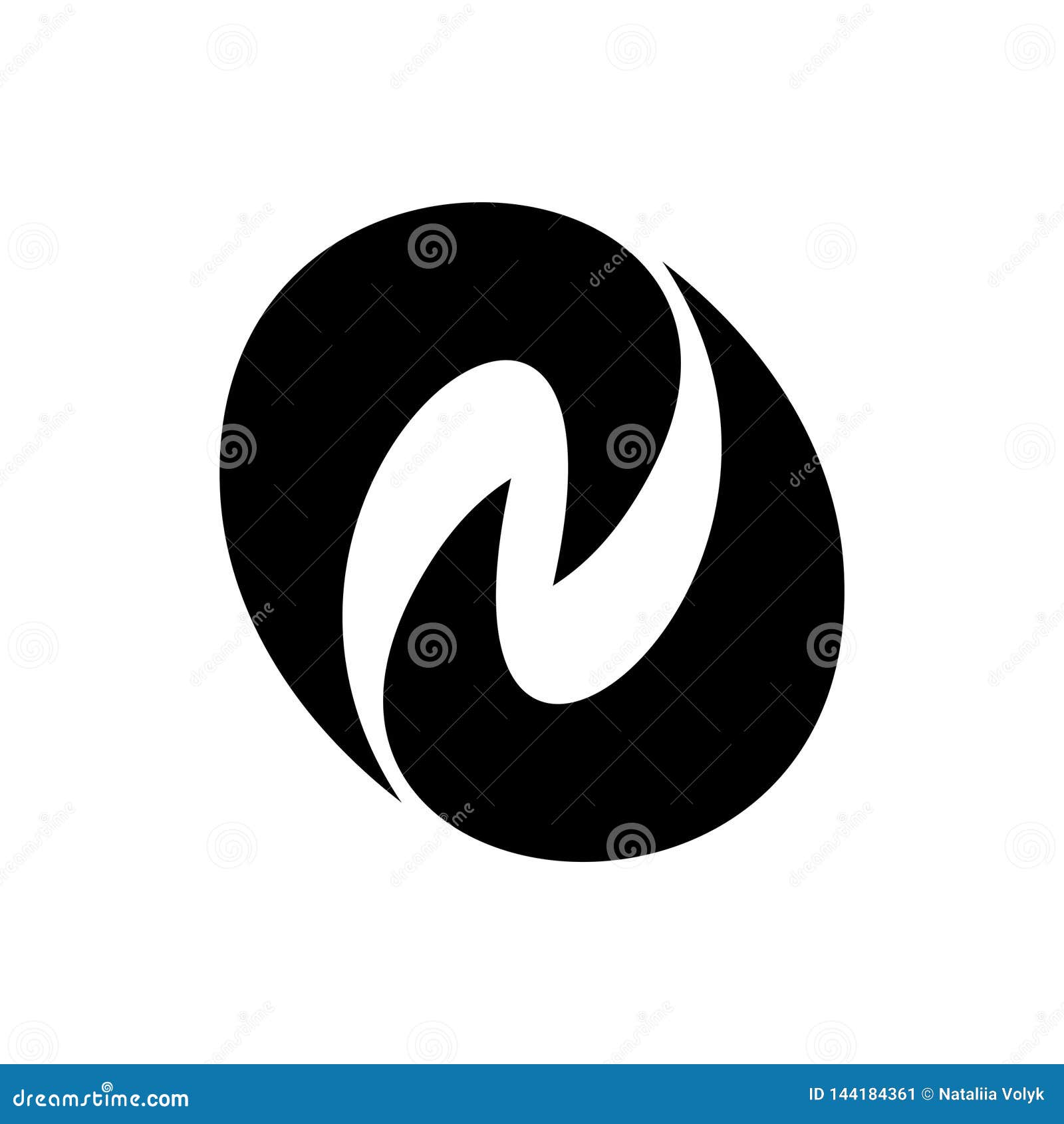 Black Abstract Logo Design Template Stock Vector - Illustration of ...