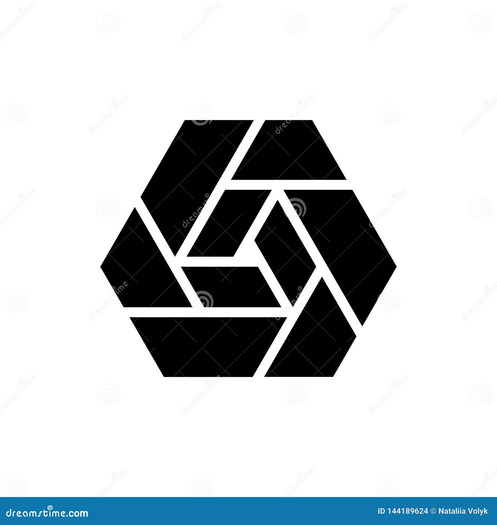 Black Abstract Logo Design Template Stock Vector - Illustration of ...