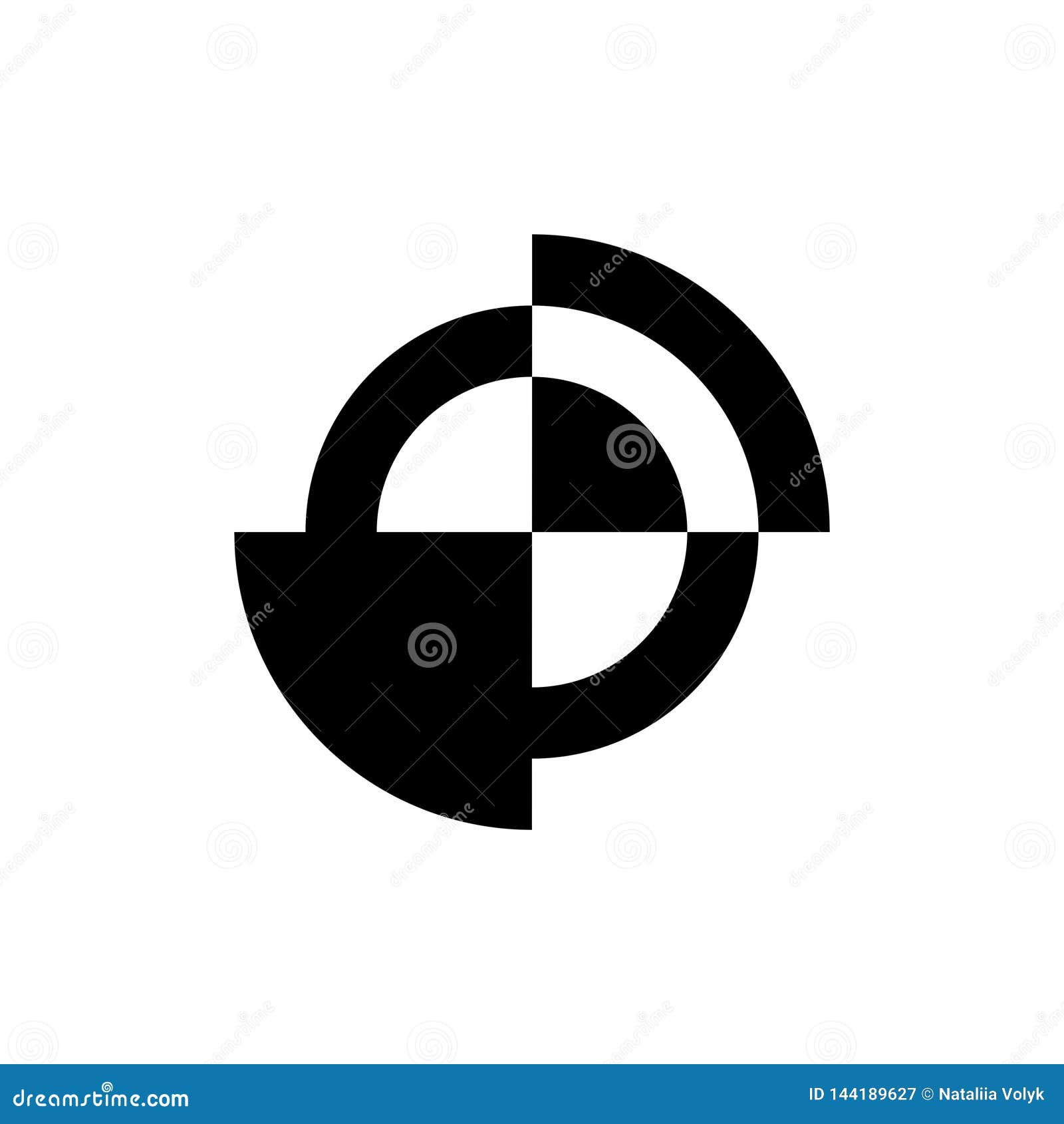 Black Abstract Logo Design Template Stock Vector - Illustration of ...