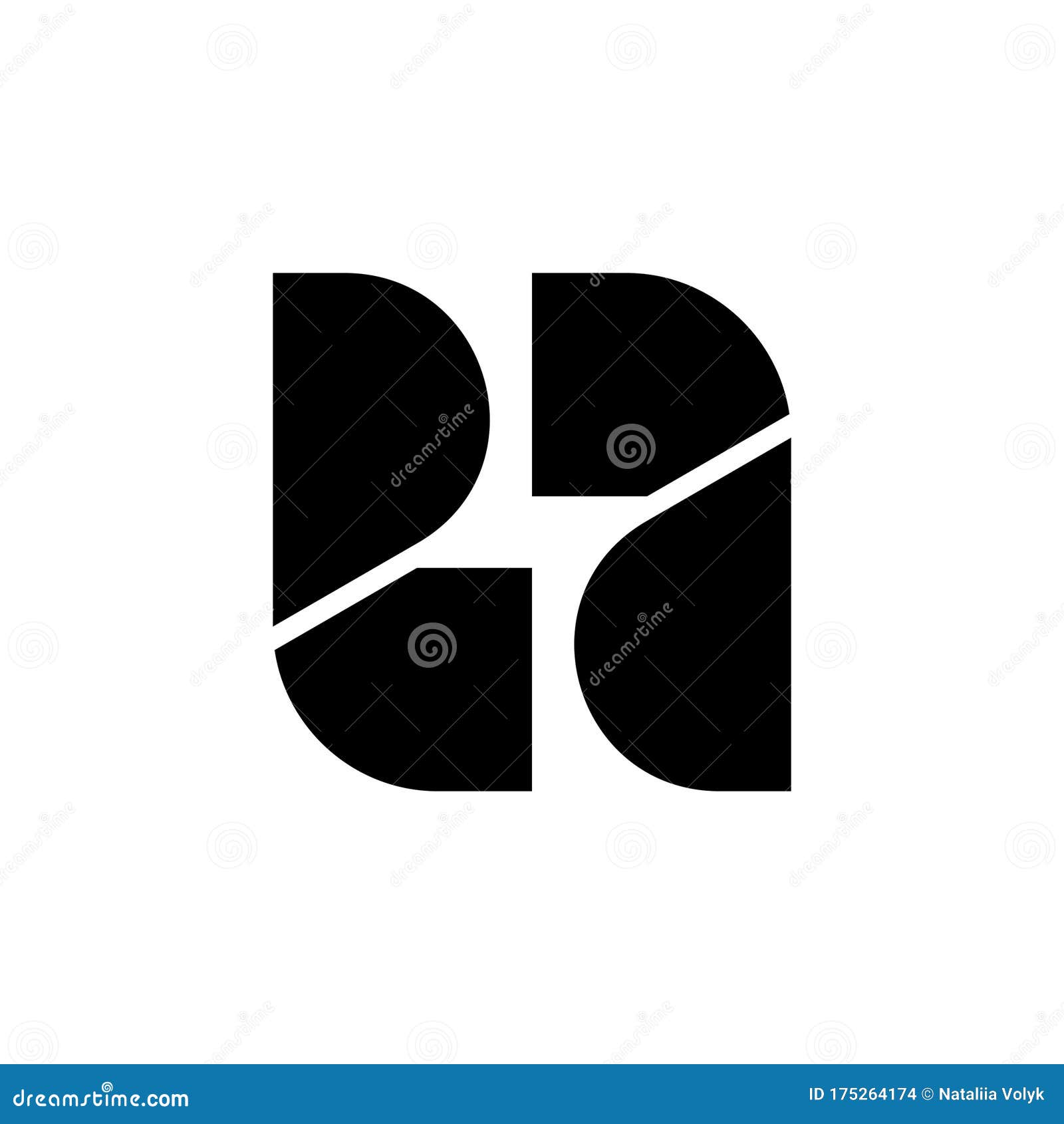 Black abstract logo stock vector. Illustration of website - 175264174