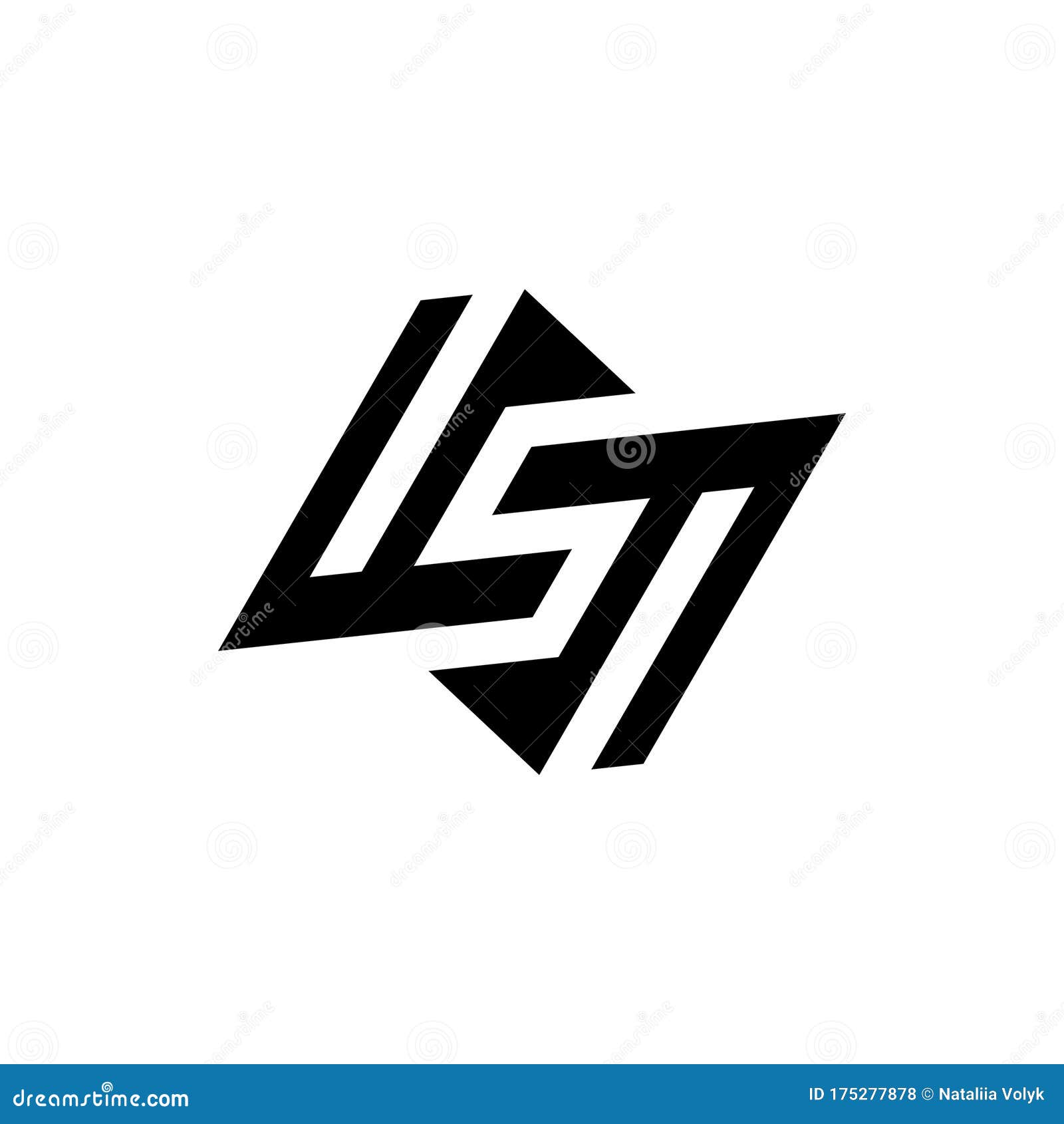 Black abstract logo stock vector. Illustration of blue - 175277878