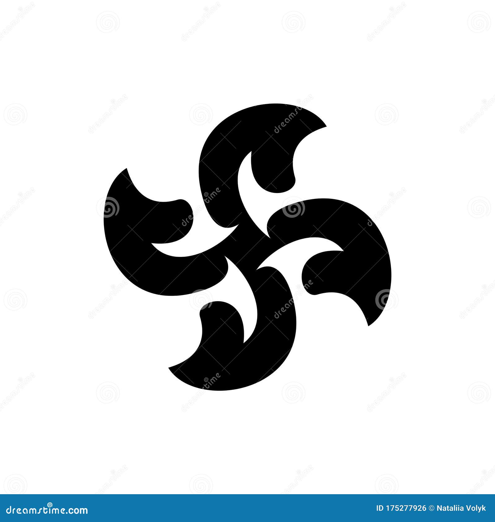 Black abstract logo stock vector. Illustration of idea - 175277926