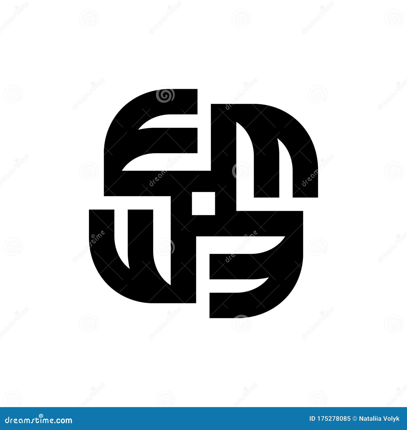Black abstract logo stock vector. Illustration of symbol - 175278085