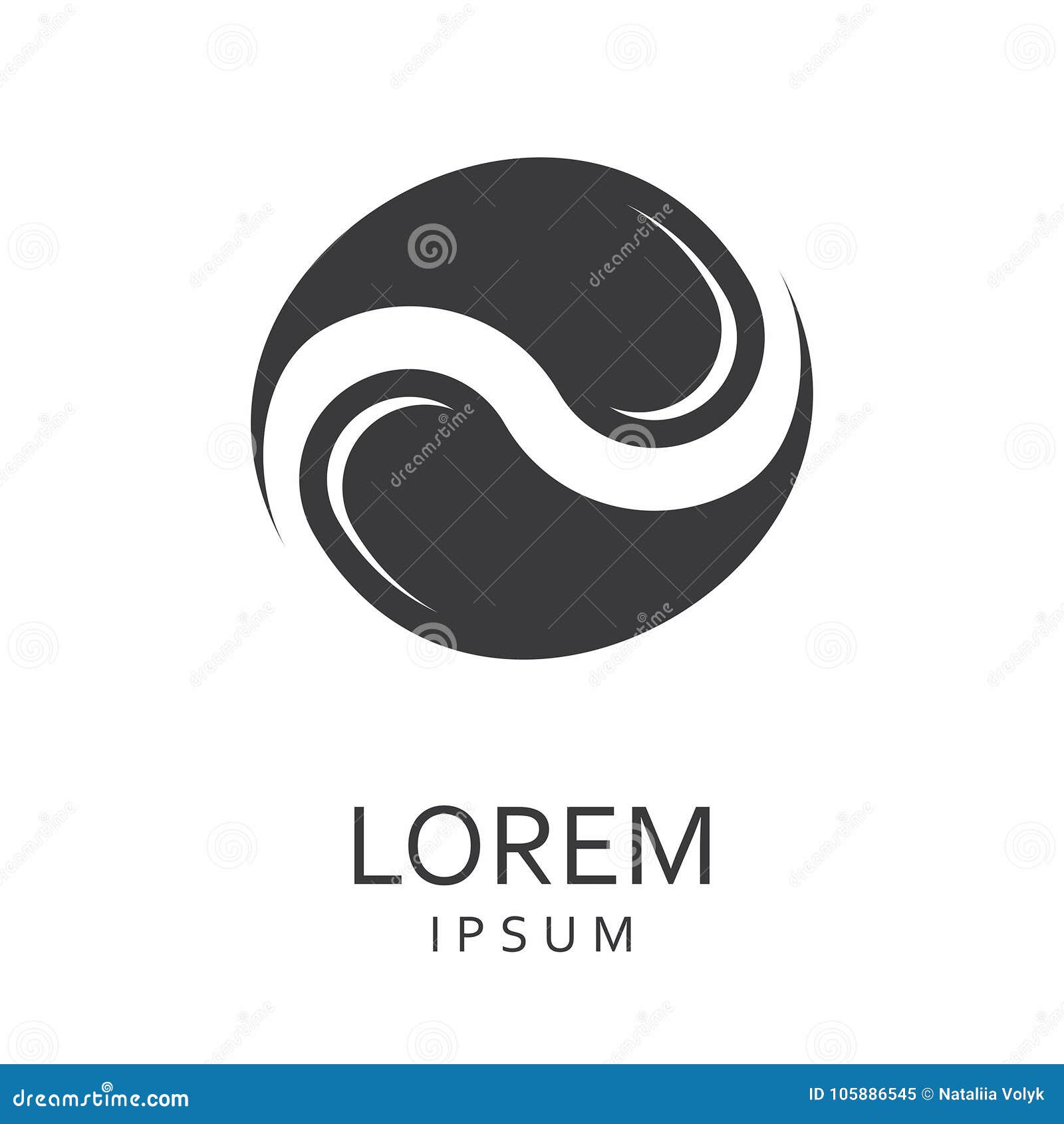 Black abstract logo stock vector. Illustration of icon - 105886545