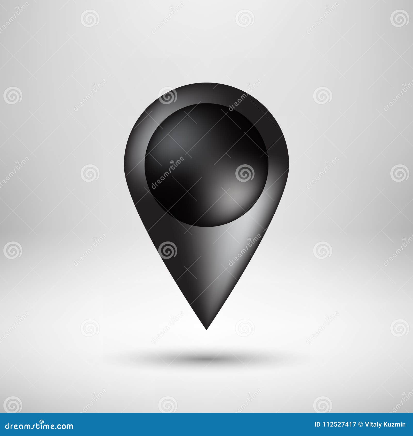 Black Bubble Map Pointer Badge Stock Vector - Illustration of dark ...