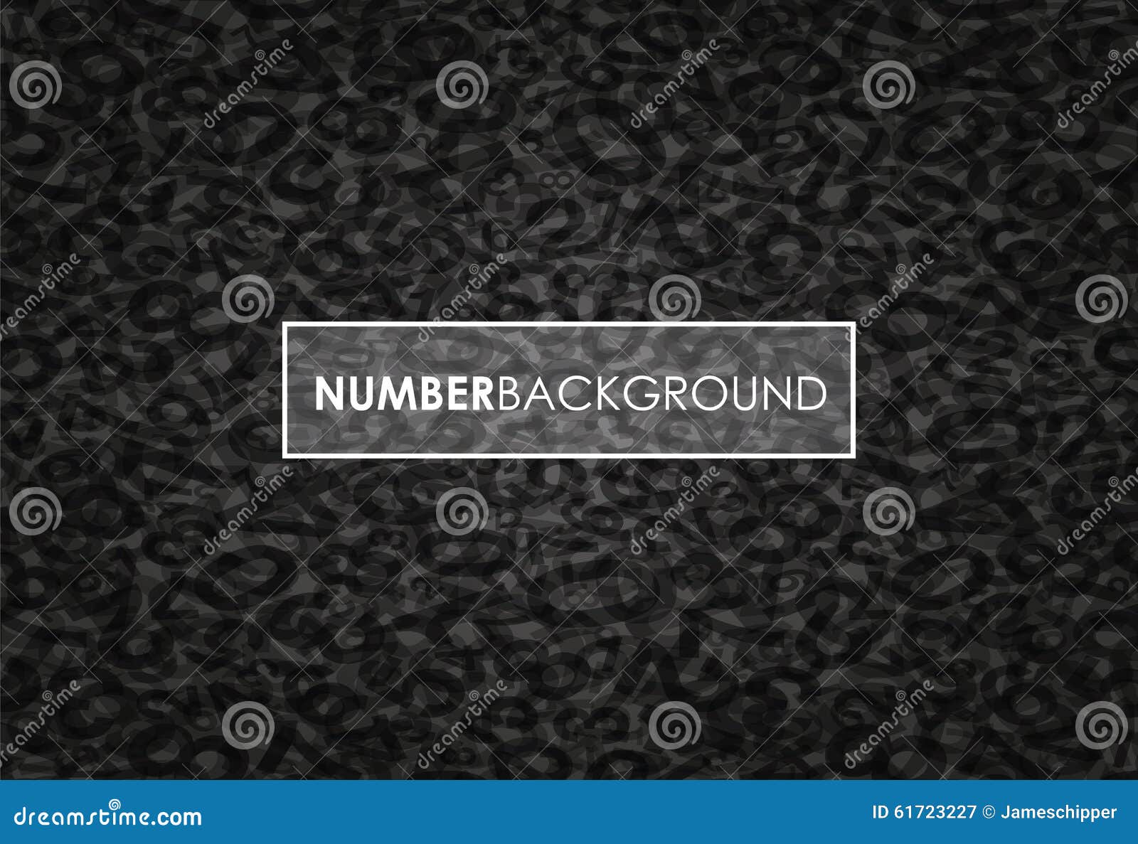 Black Abstract Number Background Stock Vector - Illustration of ...