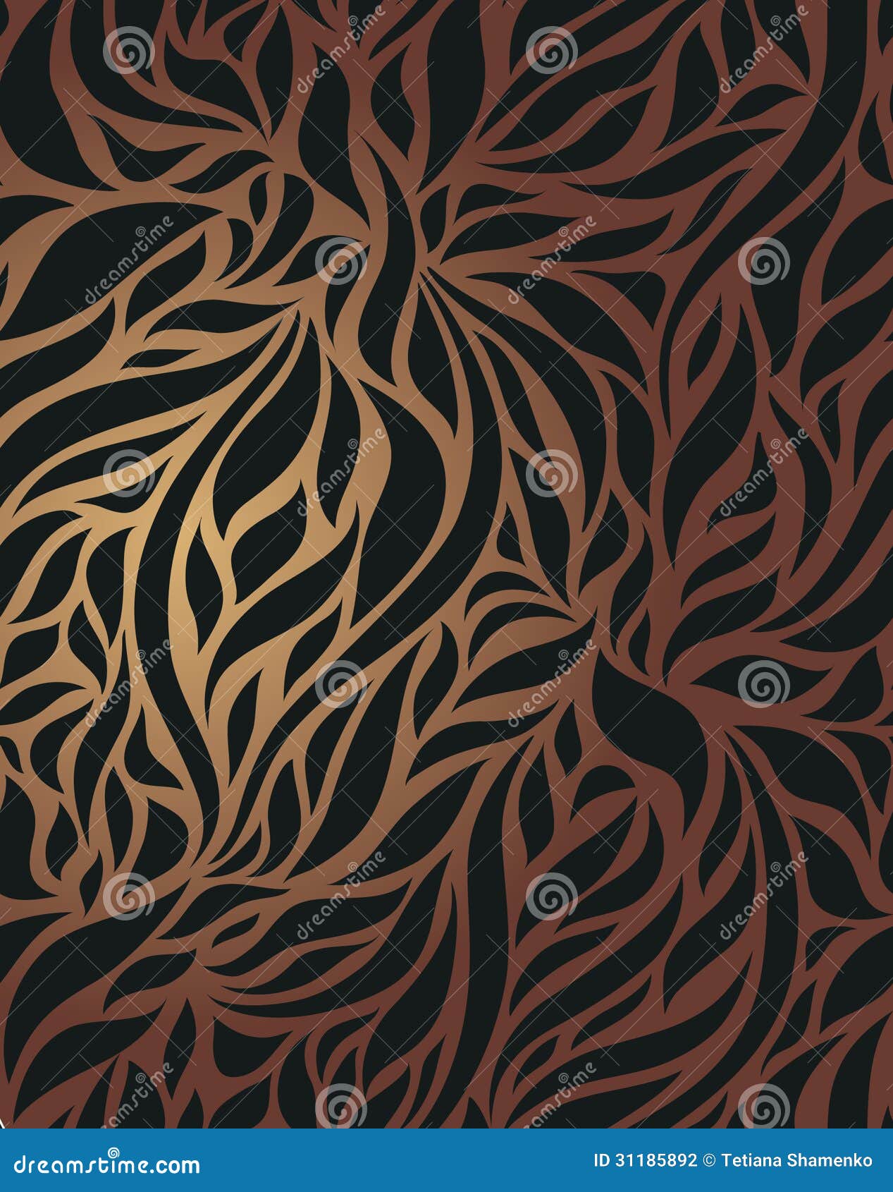 Black abstract pattern. stock vector. Illustration of curtains - 31185892