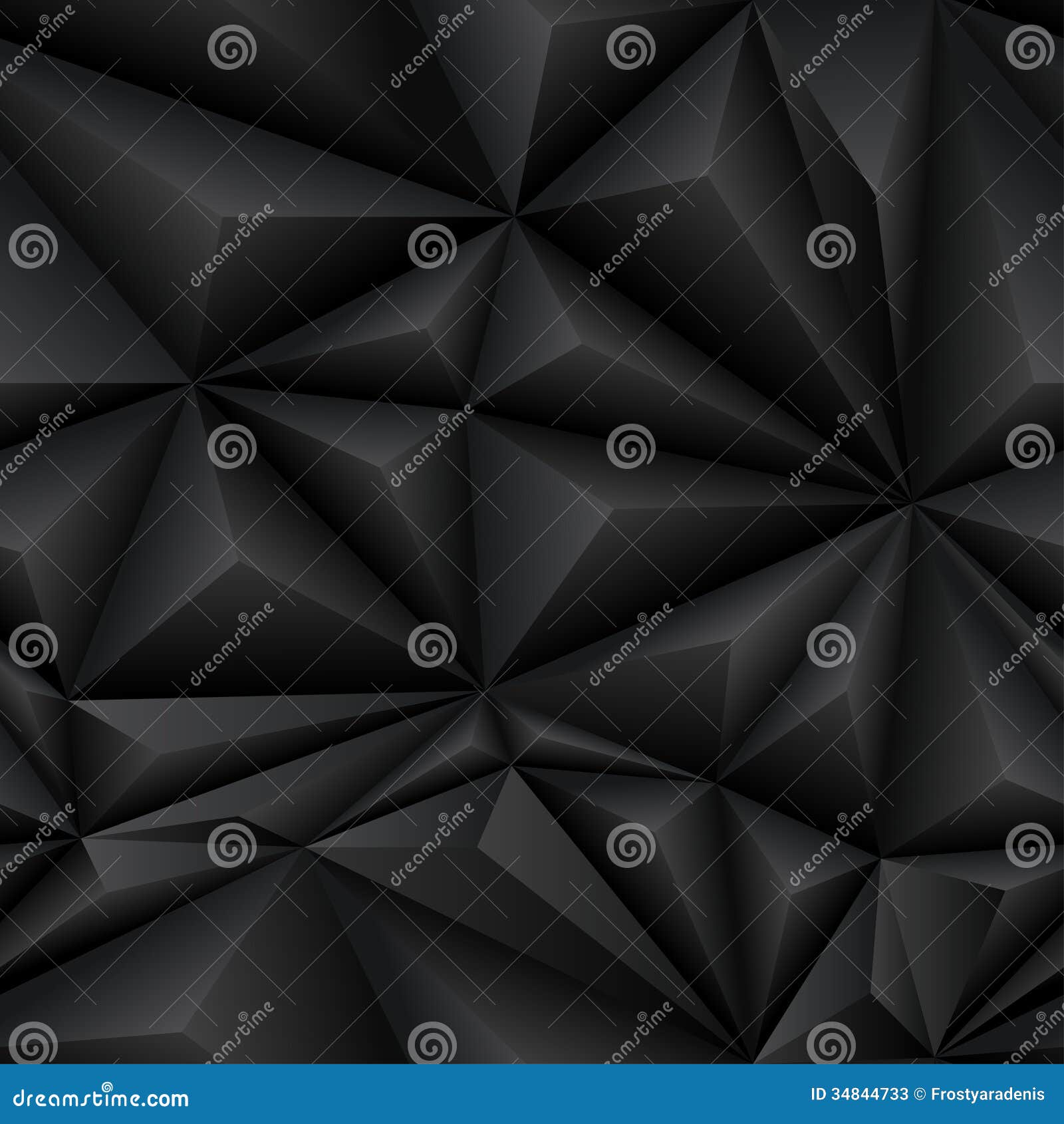 Black Abstract Polygon Background Tile Stock Vector - Illustration of ...