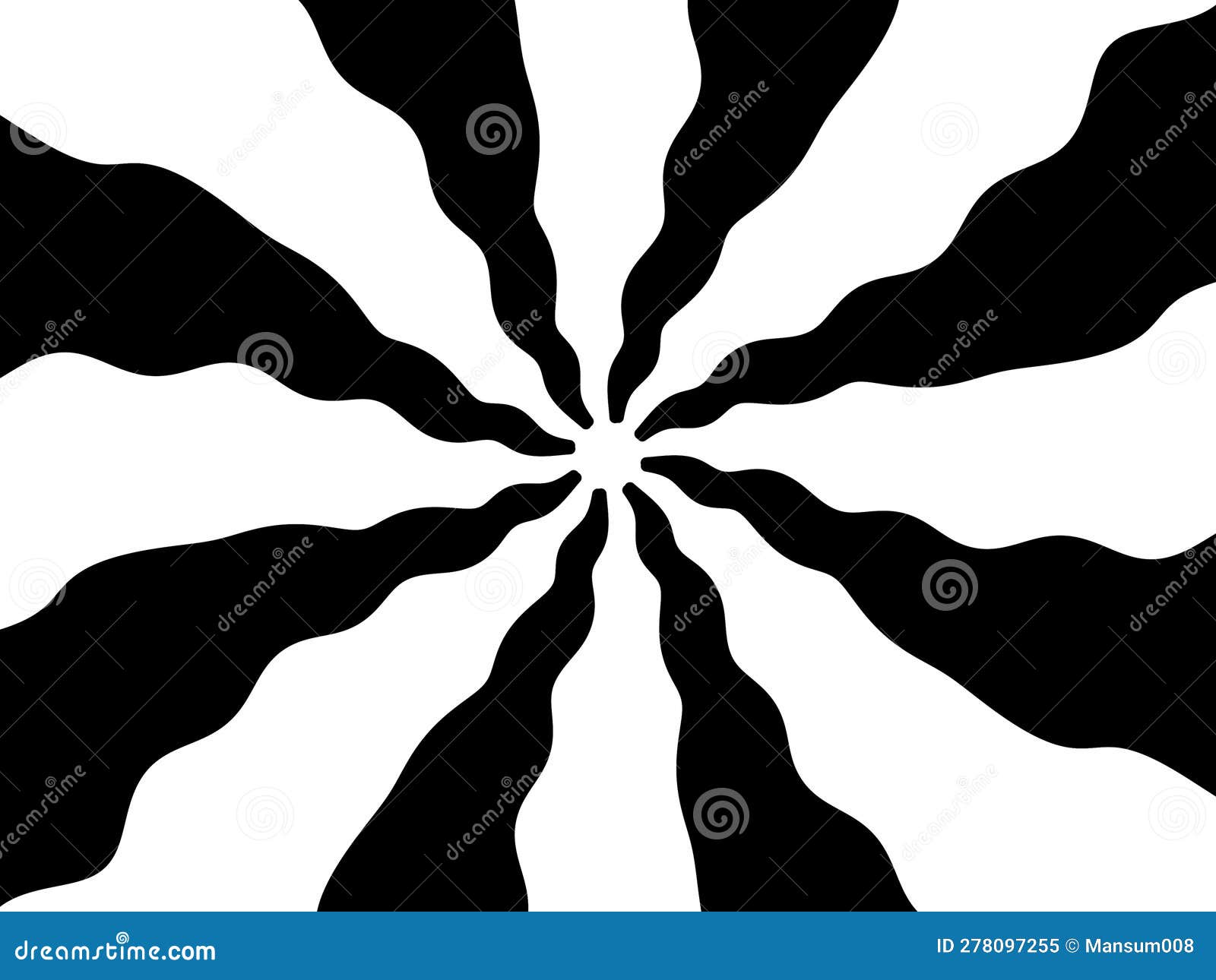 Black Abstract Rays. Black Sun Rays Background Stock Illustration ...