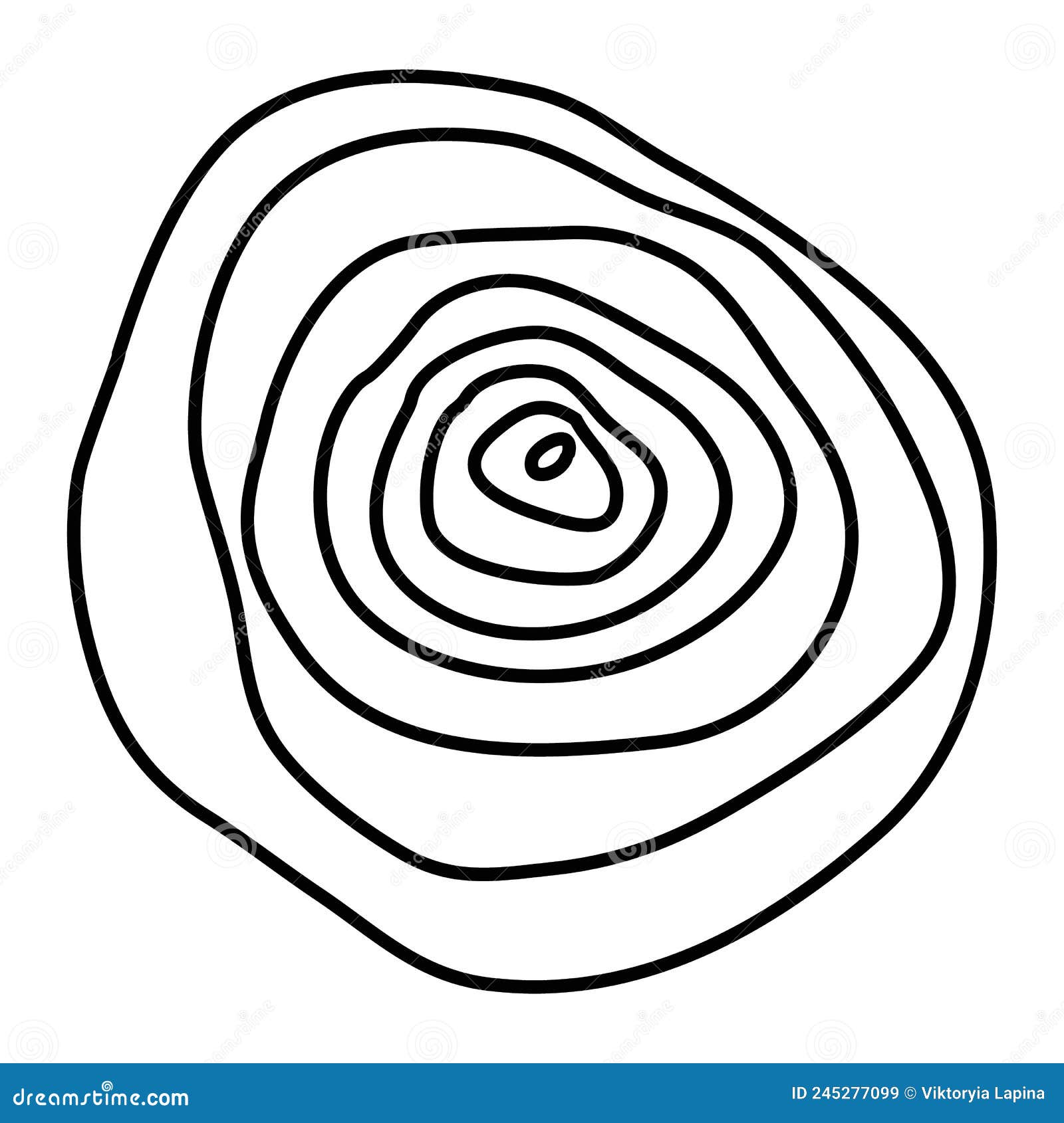 Black Abstract Round Lines, Wood Texture. Vector Illustration. Stock ...