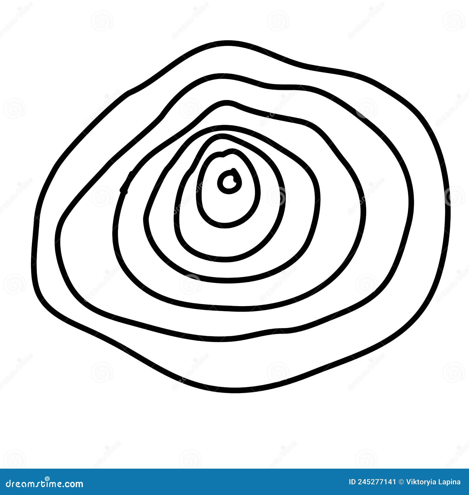 Black Abstract Round Lines, Wood Texture. Vector Illustration. Stock ...