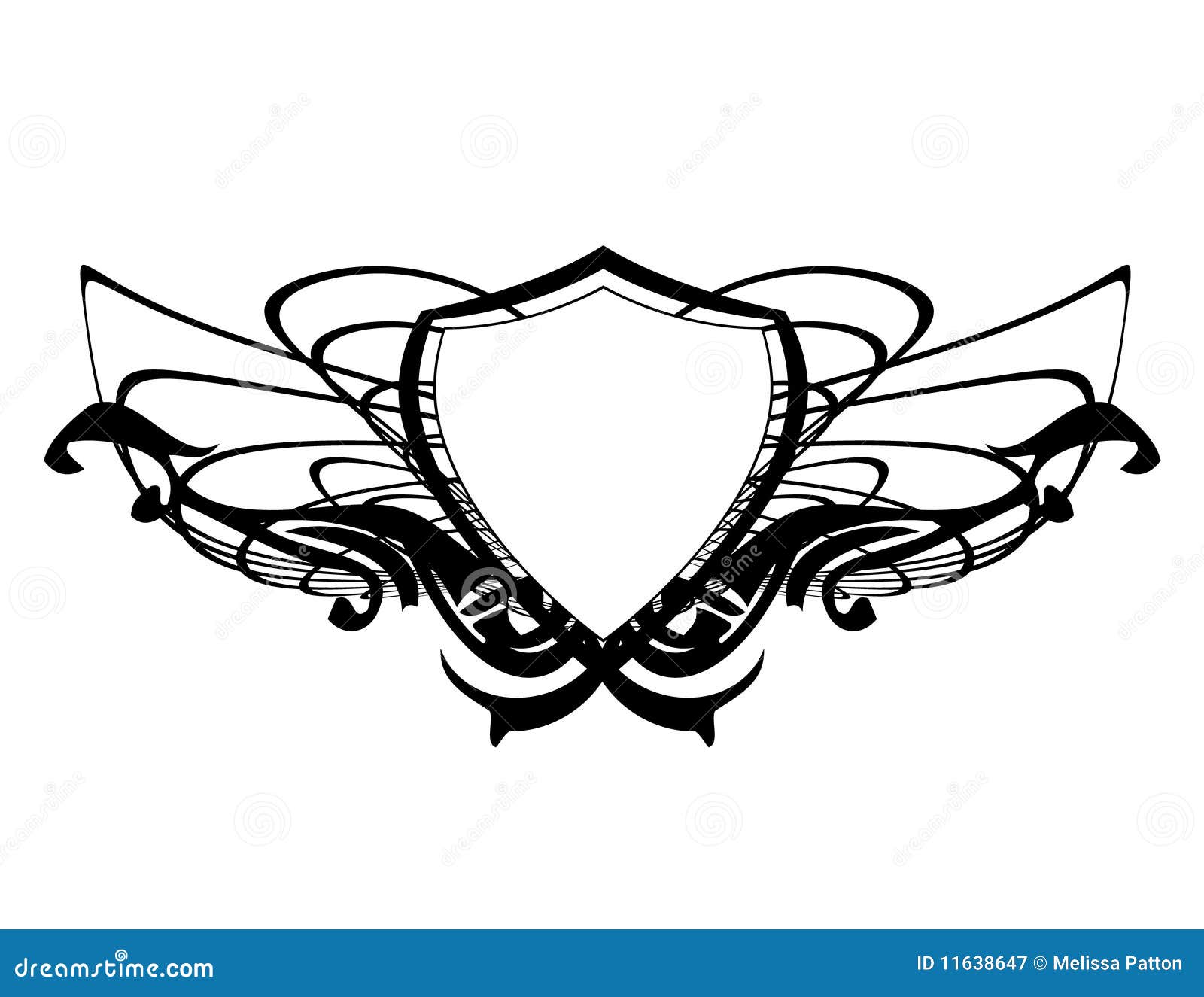 Black abstract shield stock vector. Illustration of design - 11638647