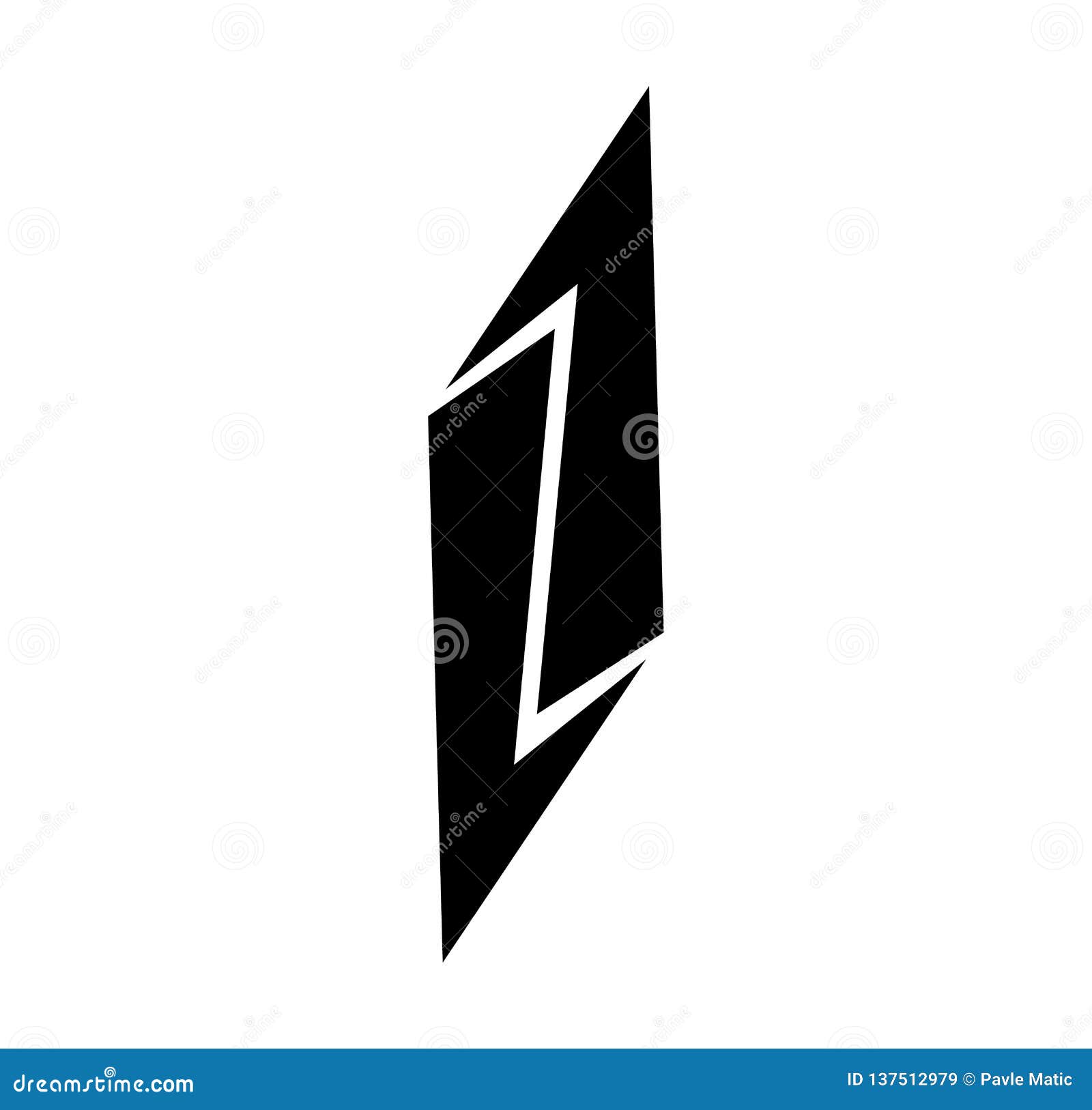 Black Abstract Technology Logo on White Background Stock Vector ...