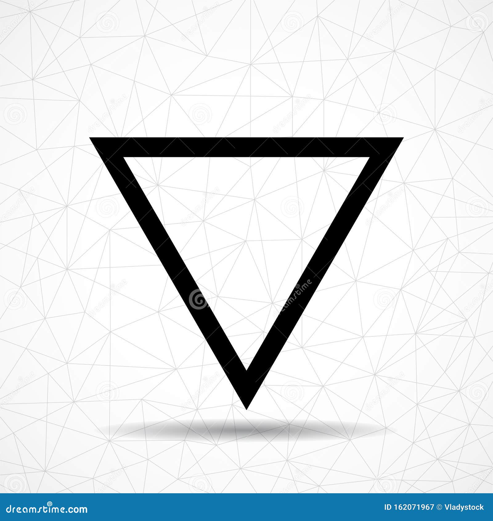 Black Abstract Triangle Logo Isolated on White Background Stock Vector ...