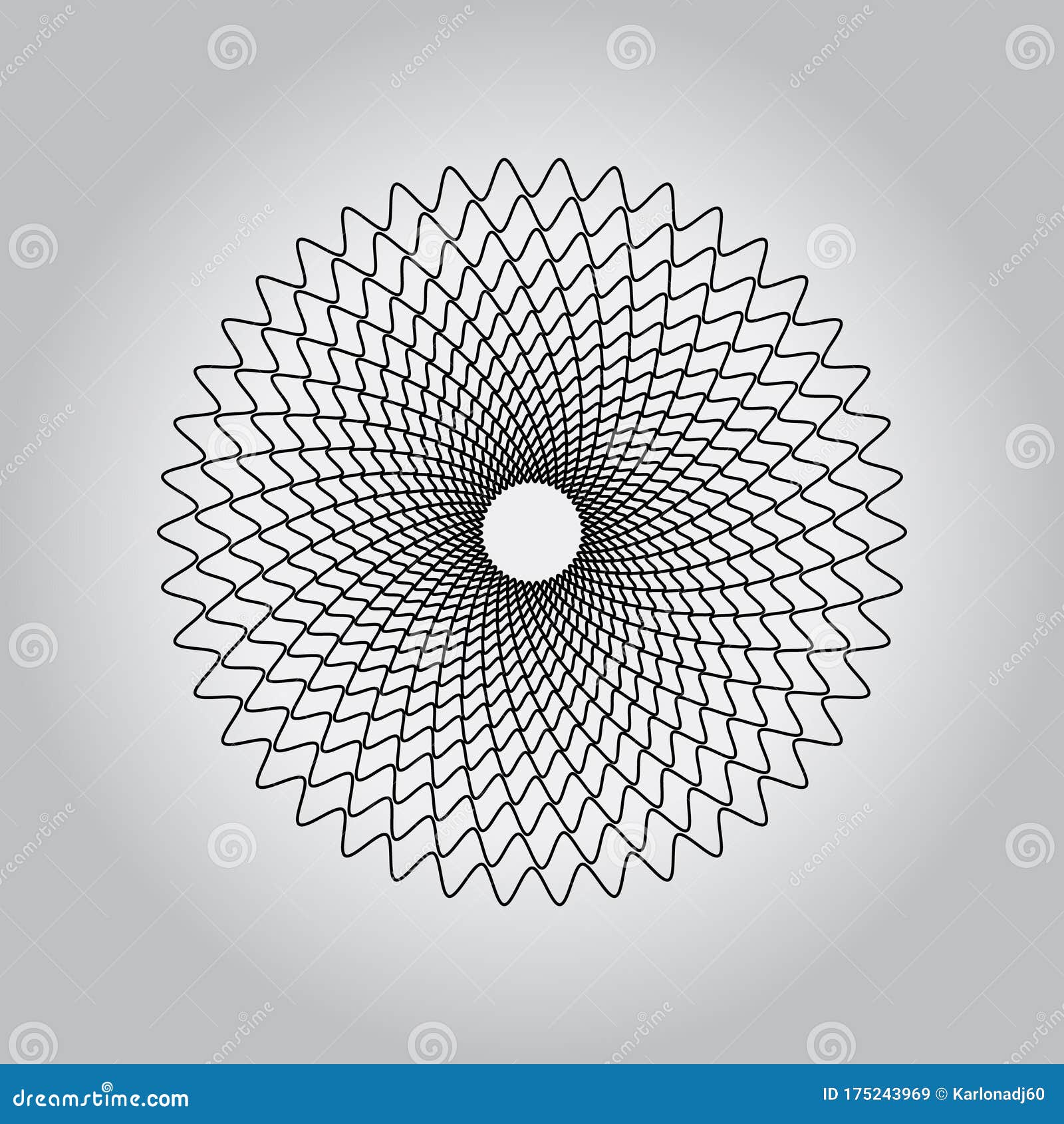 Black Abstract Vortex Shape Stock Vector - Illustration of border, logo ...