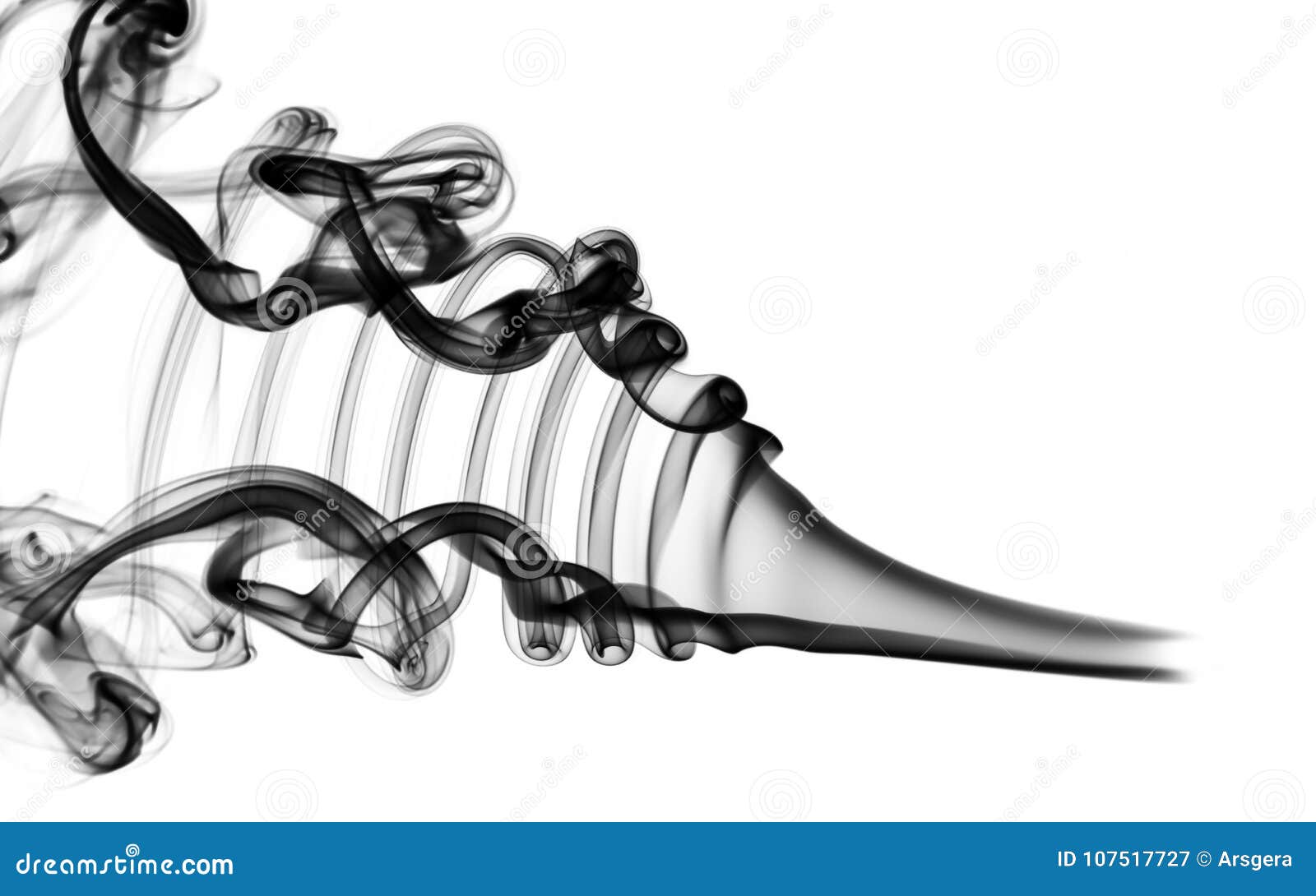 Black Abstraction: Smoke Pattern with Curves Stock Image - Image of ...