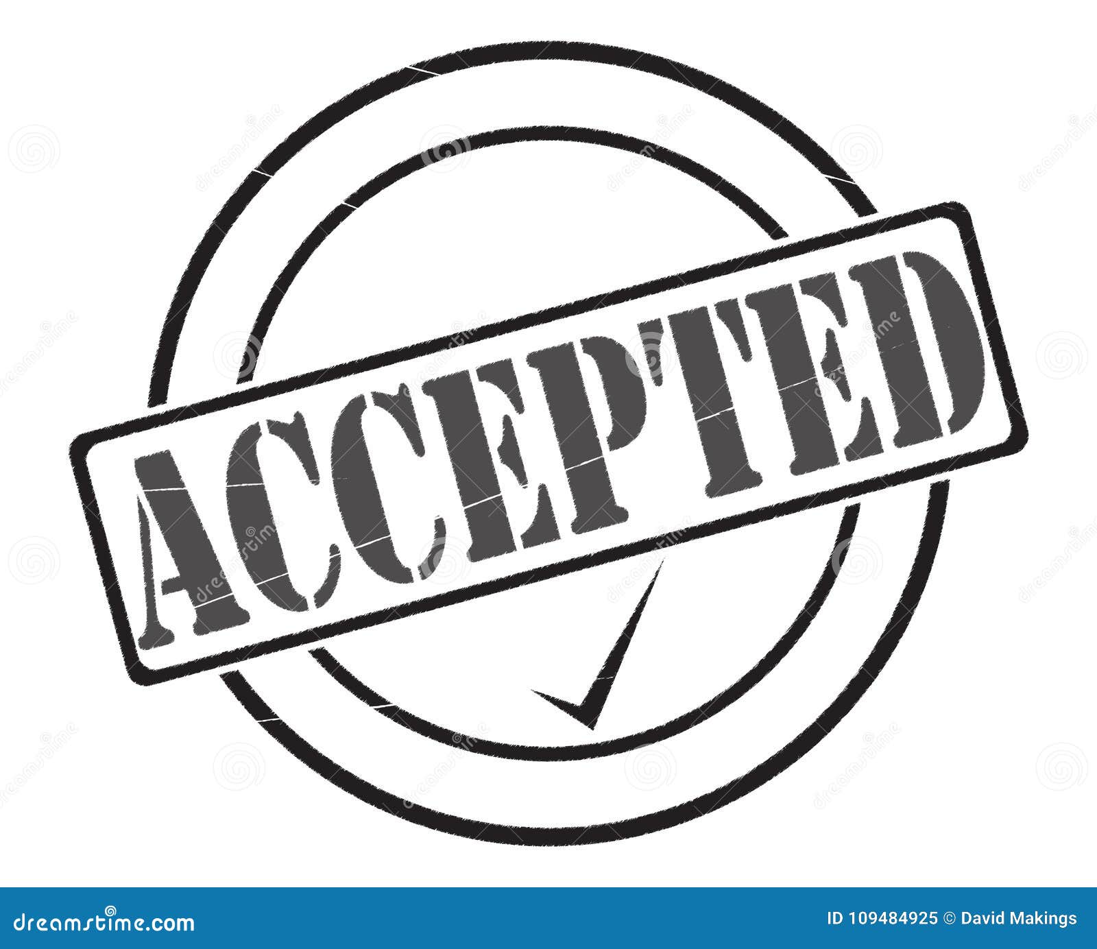 Accepted Stamp. Green Approved Stamp Icon. Stock Illustration ...