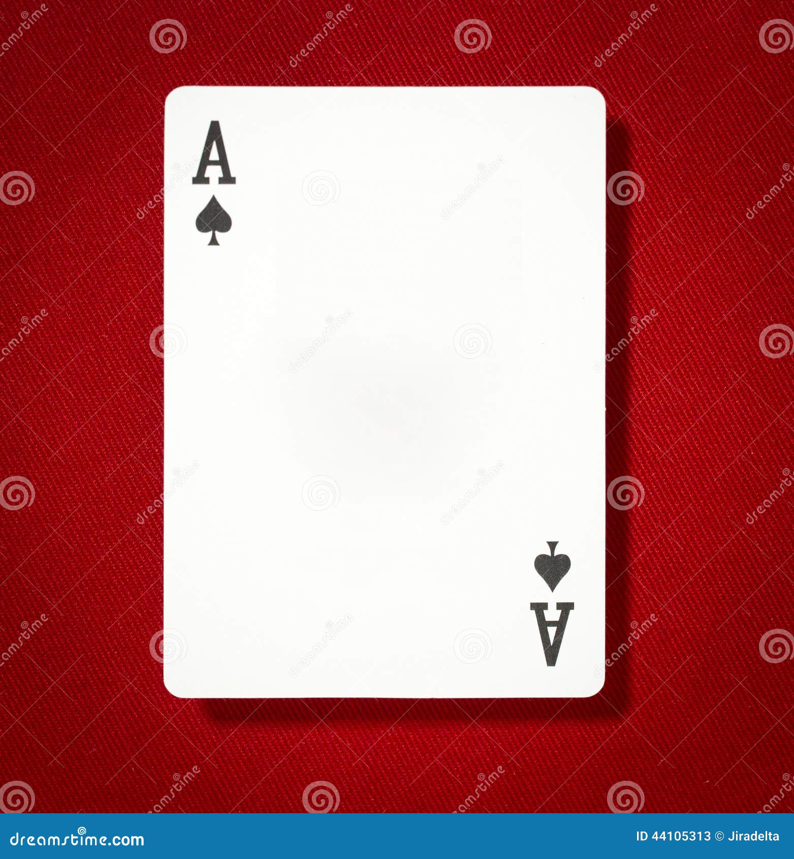 Ace Of Spades Card Red