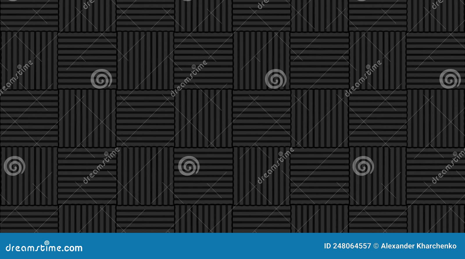 Black Acoustic Foam Panel Background Texture. 3d Rendering Stock ...