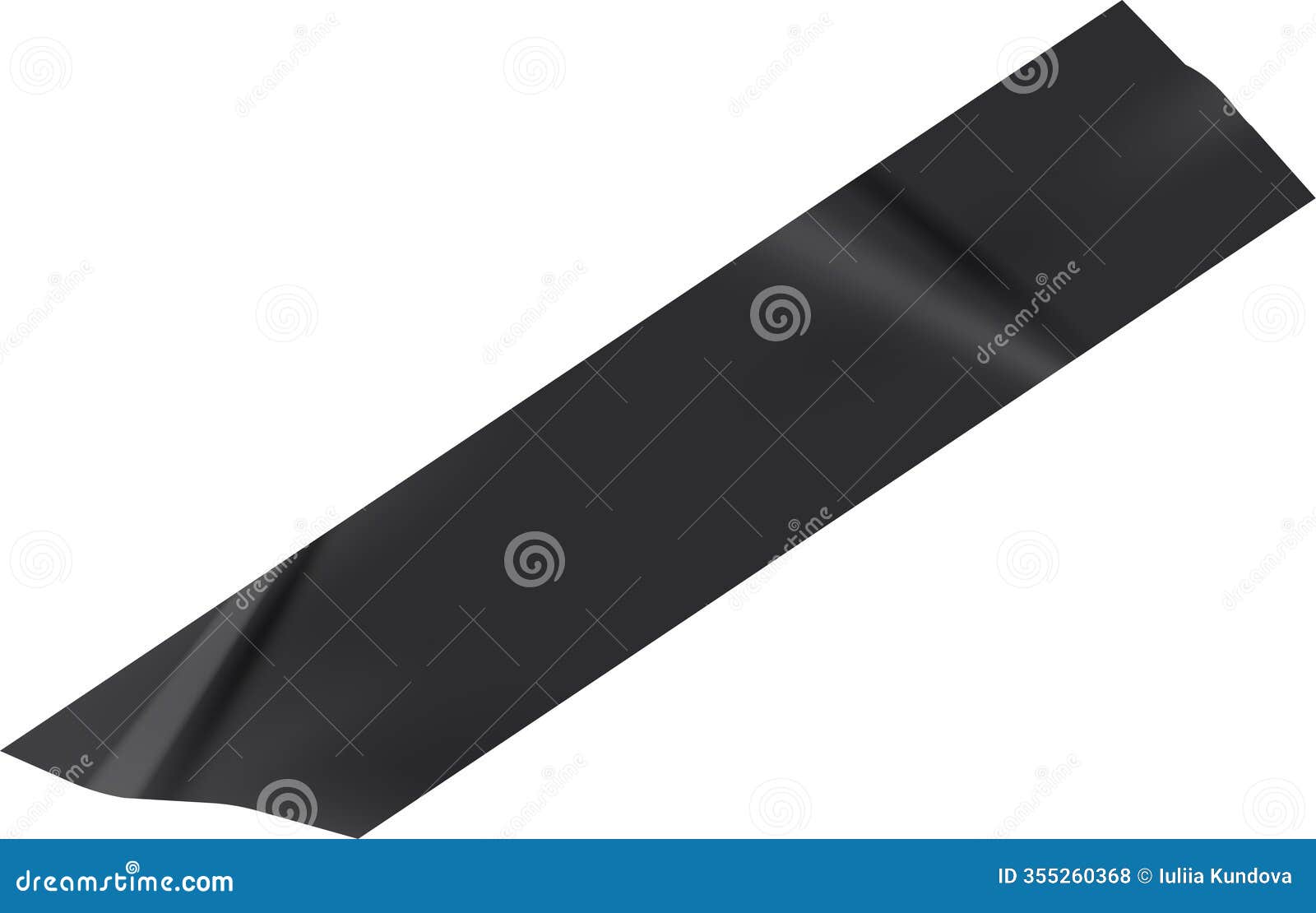 Black Adhesive Tape Creating a Diagonal Line Across a White Background ...