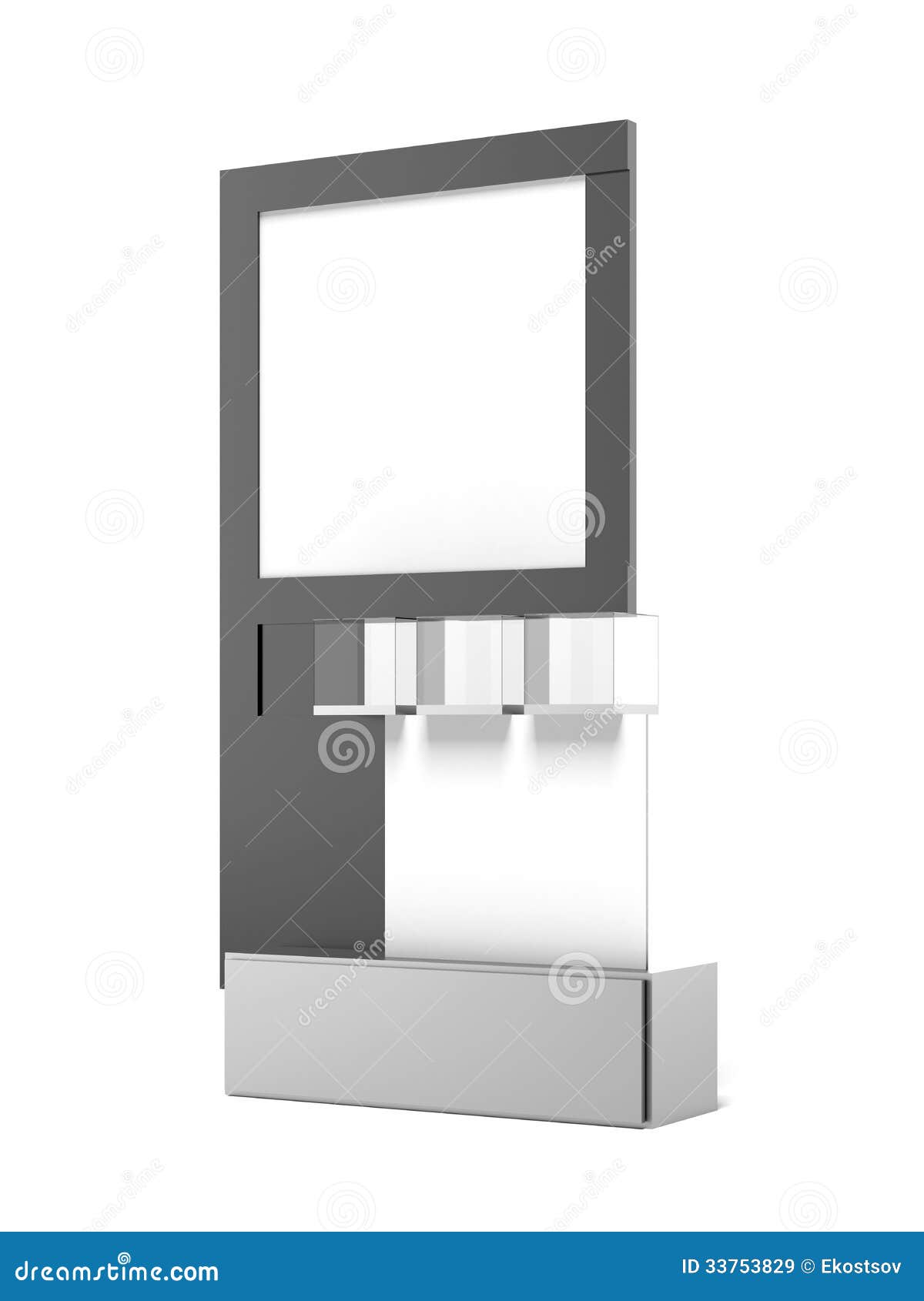 Black advertising stand stock illustration. Illustration of marketing ...