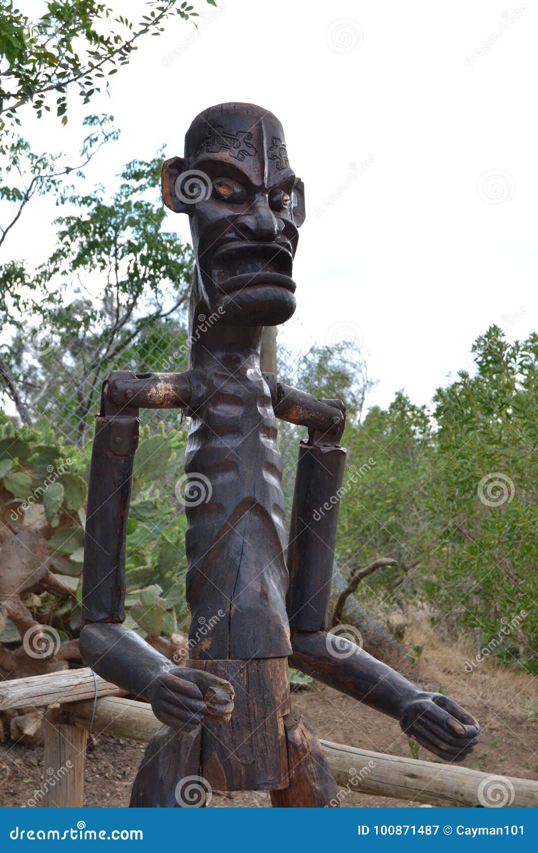 A black African statue stock image. Image of threat - 100871487