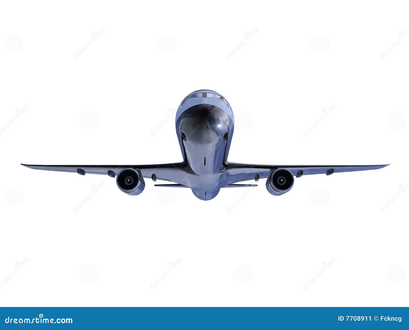 Black Aircraft Isolated View Stock Illustration - Illustration of ...
