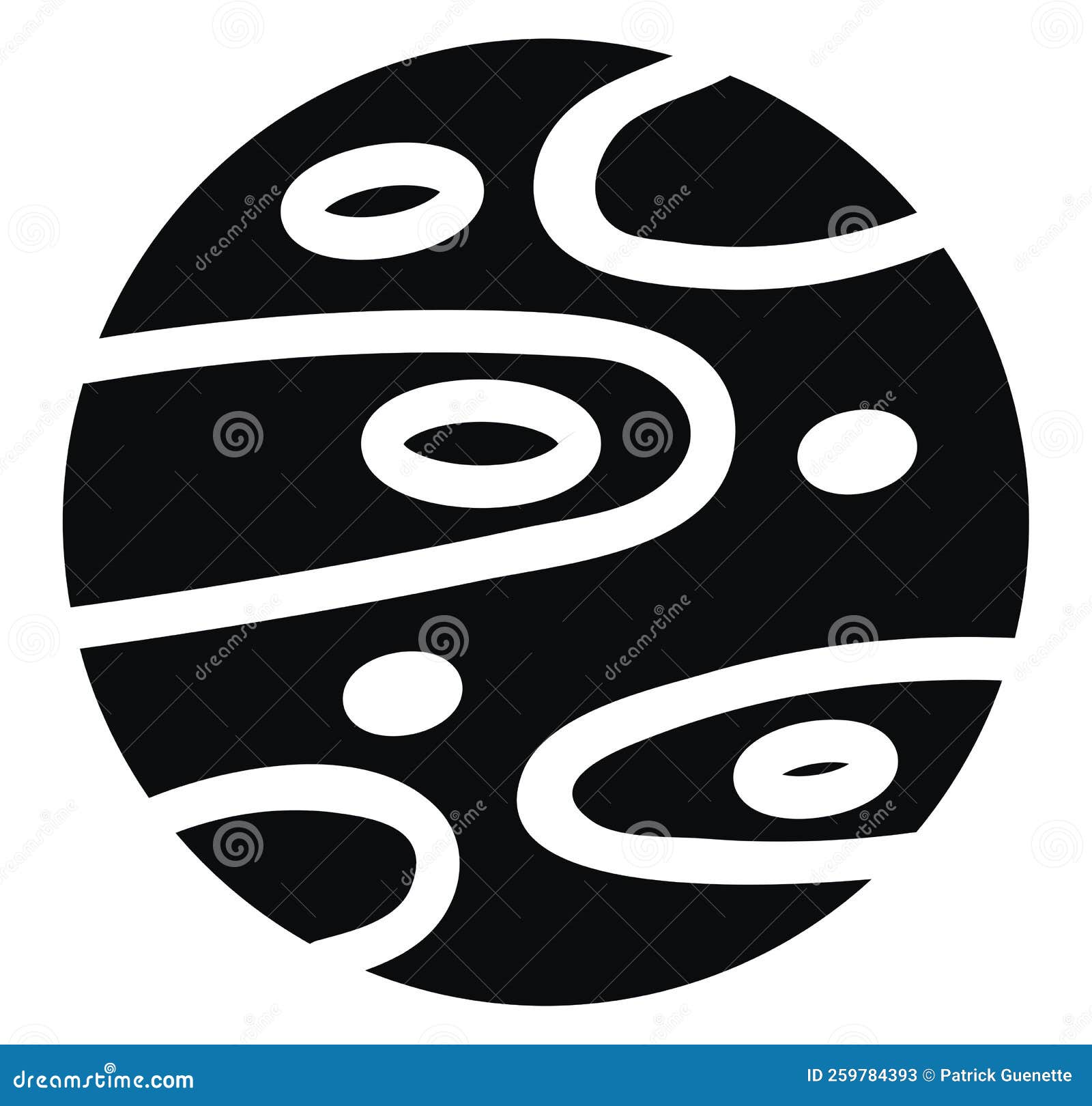 Black Alien Logo Icn Isolated On White Background Design Vector ...