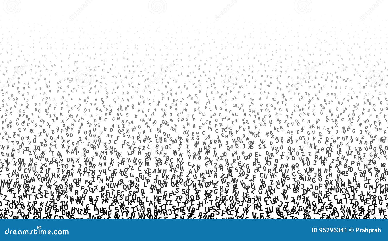 Black Alphabet Gradient on White Background Stock Vector - Illustration ...